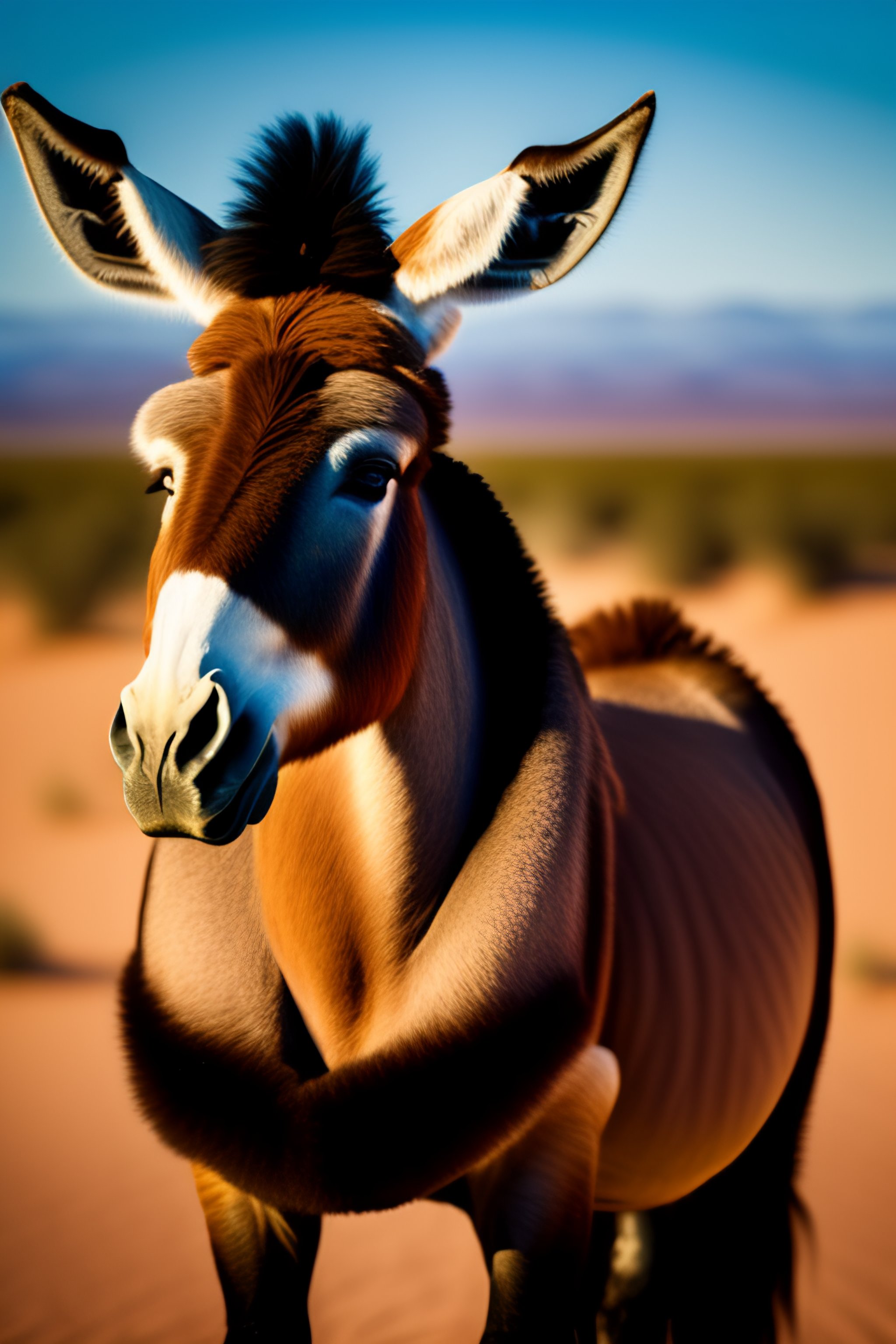 Lexica - A donkey making a call