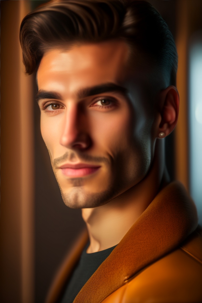 Lexica - This handsome man has a strong and sharp personality, where ...