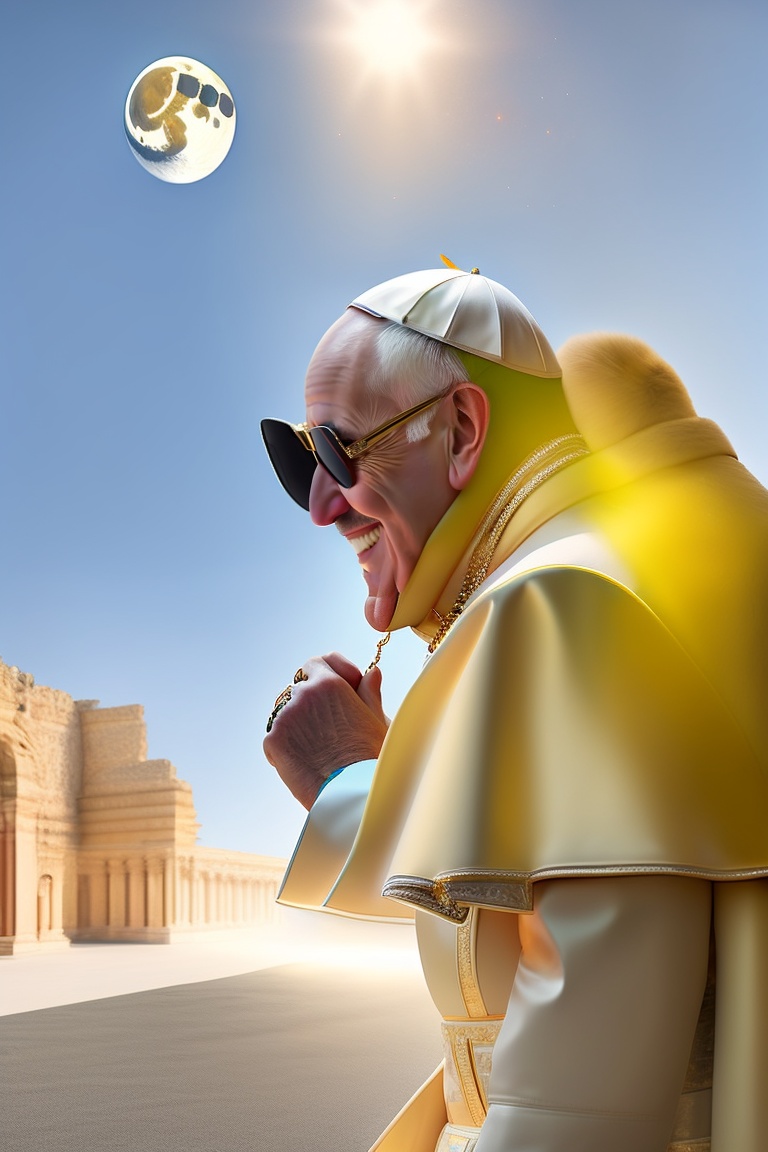 Lexica - Pope Francis with Gucci Sunglasses, Rolex and golden chain ...