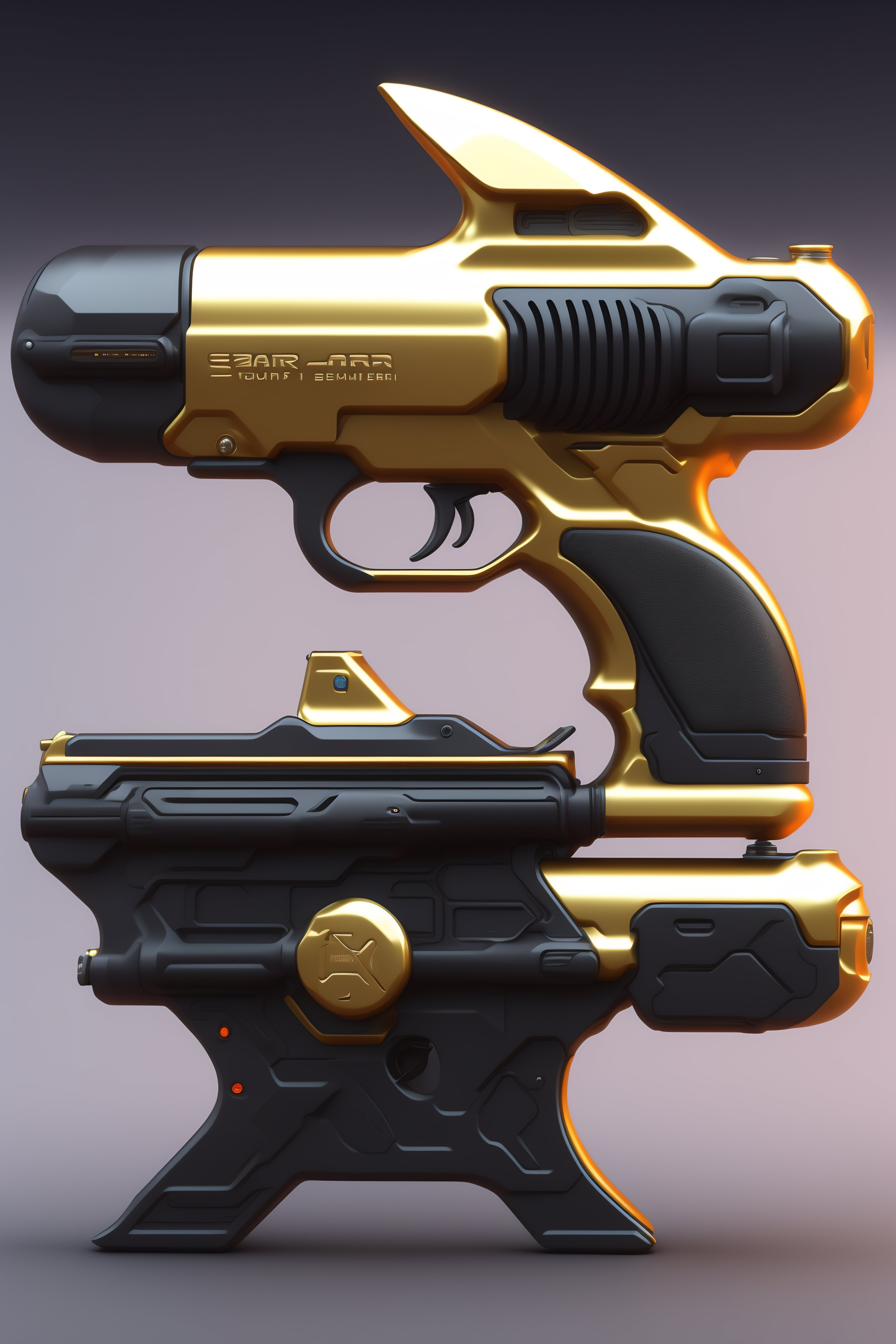 Lexica - Hard surface gun design , futuristic sci-fi