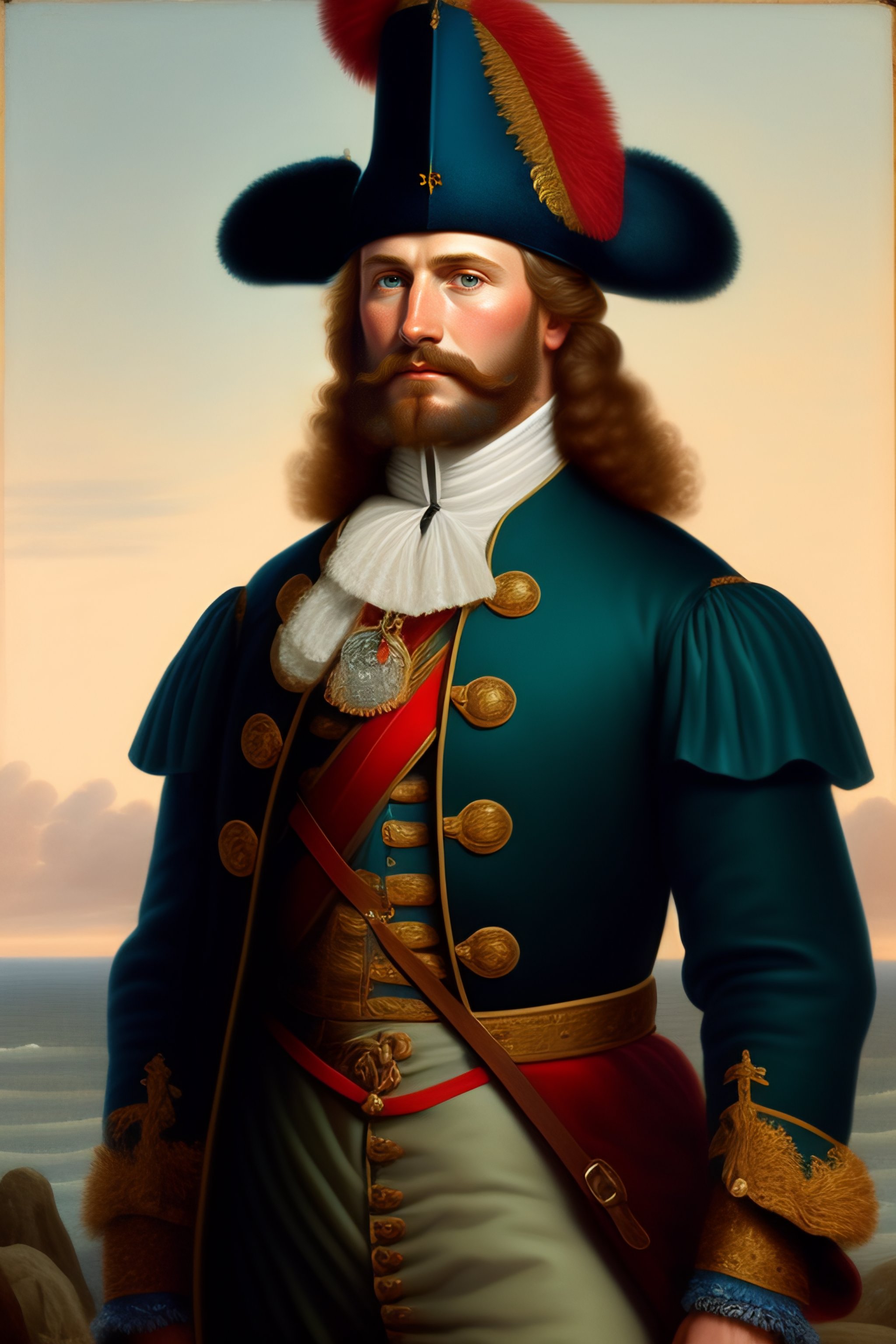 Lexica - Portrait of a english privateer, very detailed