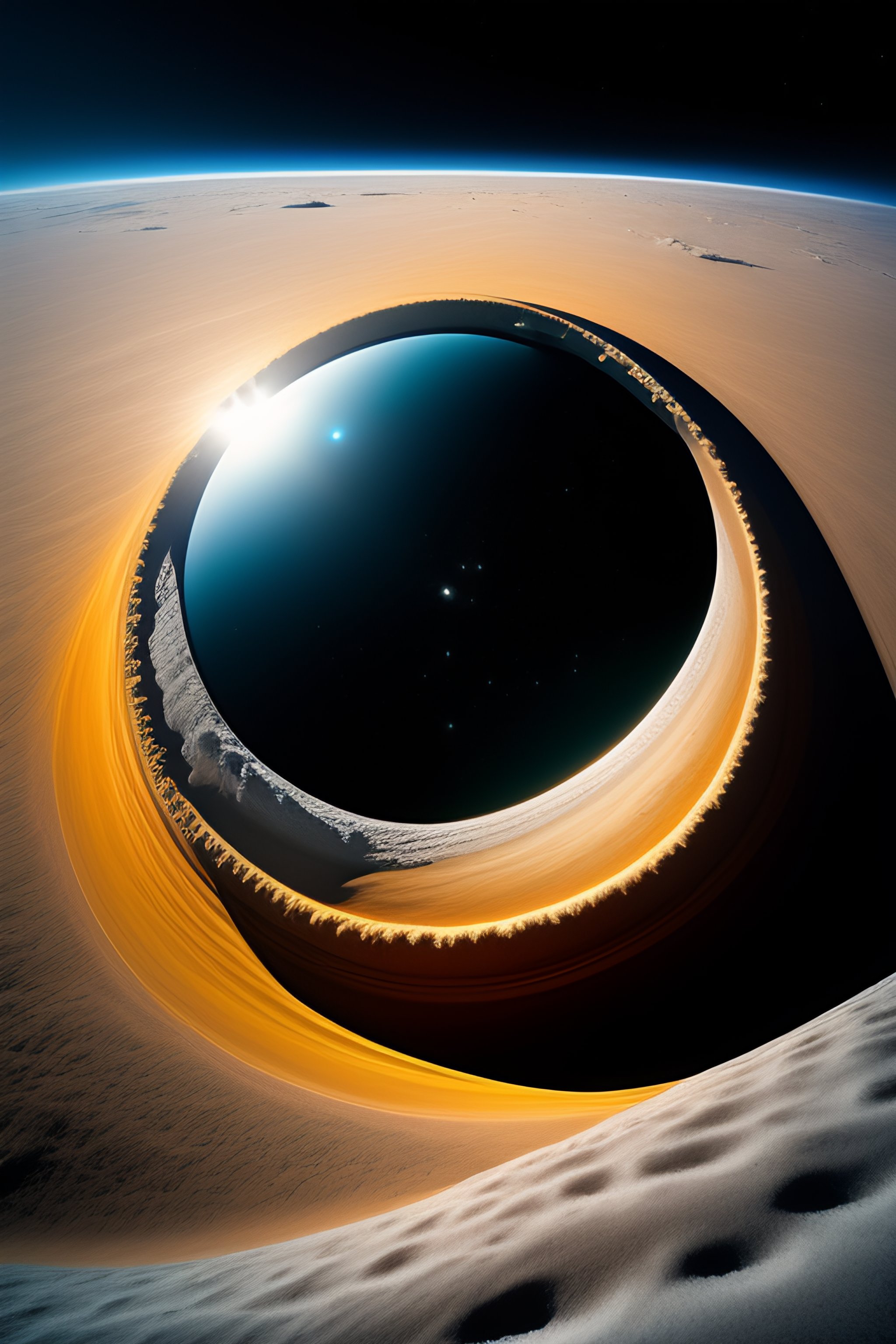 Lexica - Picture of earth taken from the moon. Super real