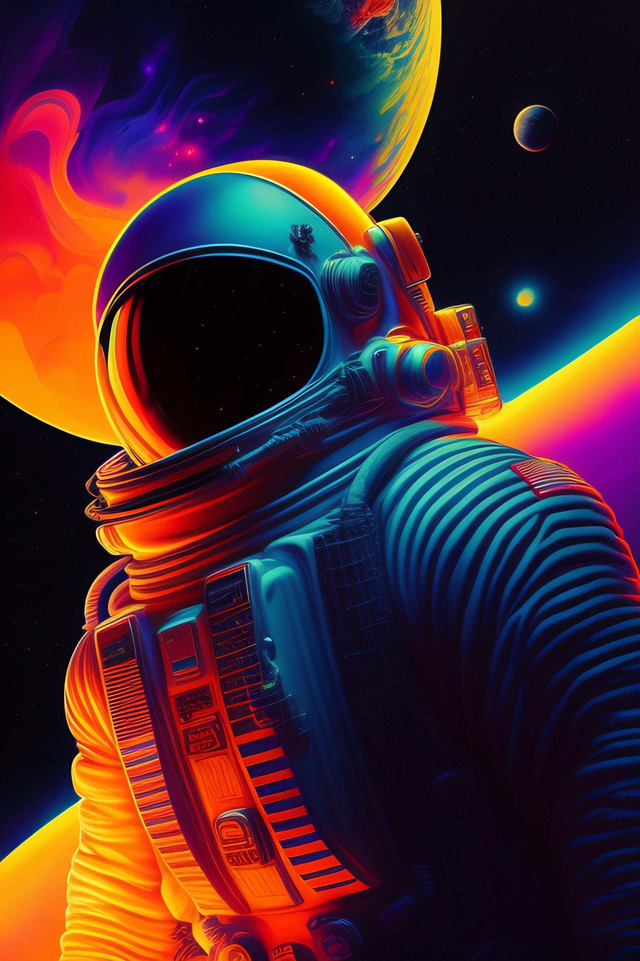 Lexica - Astronaut, horror poster 9 0 s, cosmic horror, abstract ...