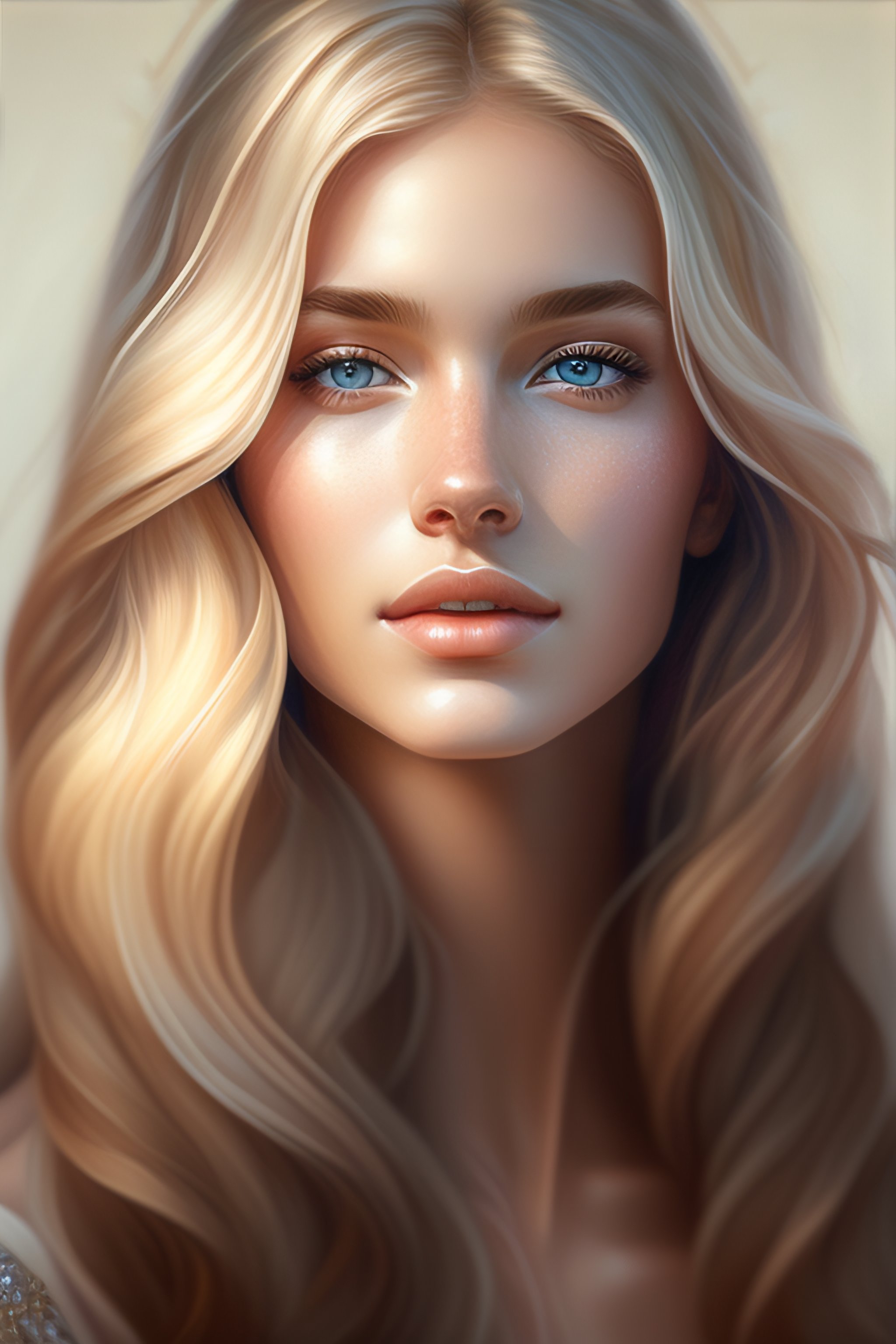 Lexica - Beautiful symmetrical face, portrait of young woman blessed ...