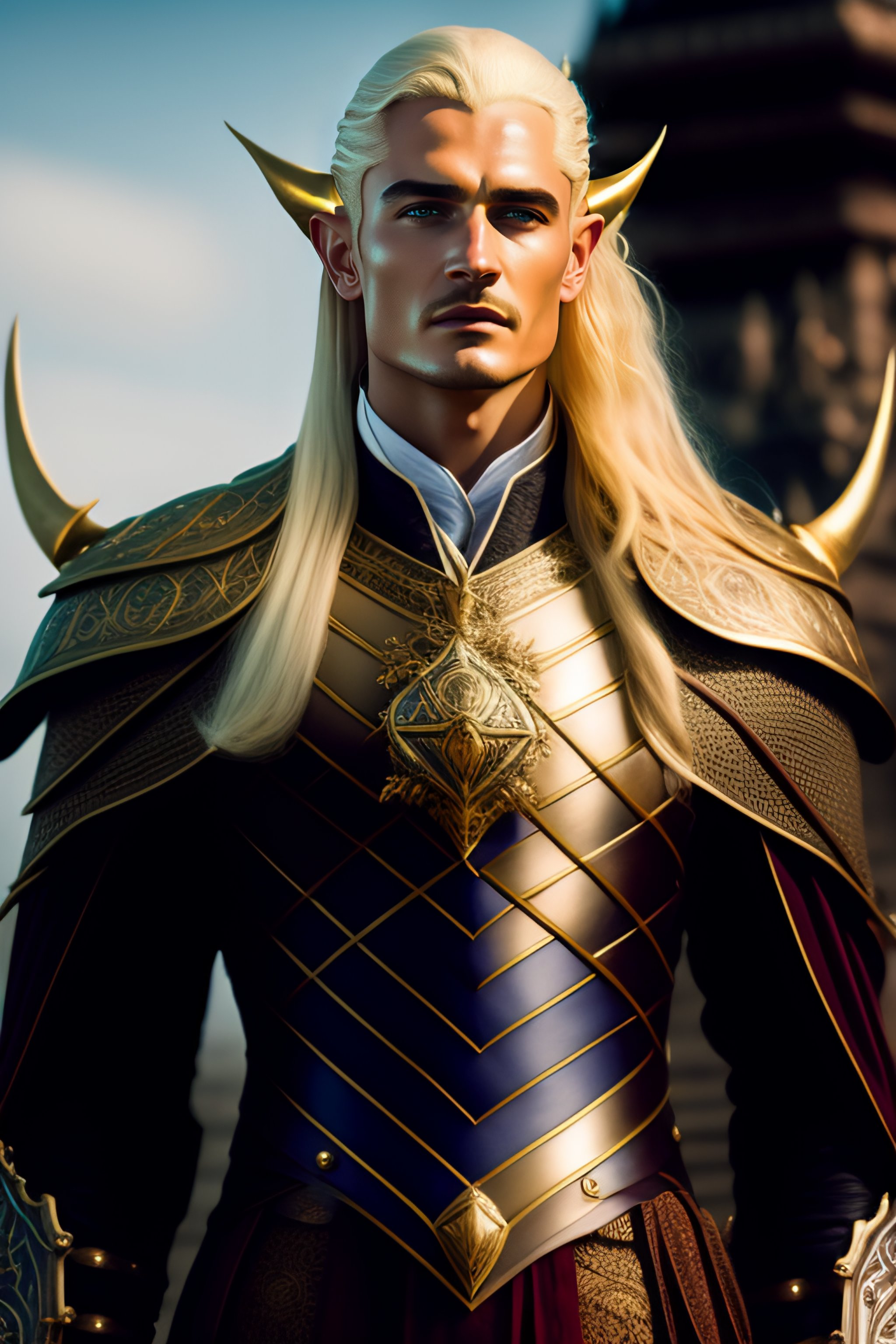 Lexica - Ultra-sharp photography of orlando bloom Legolas Son of ...