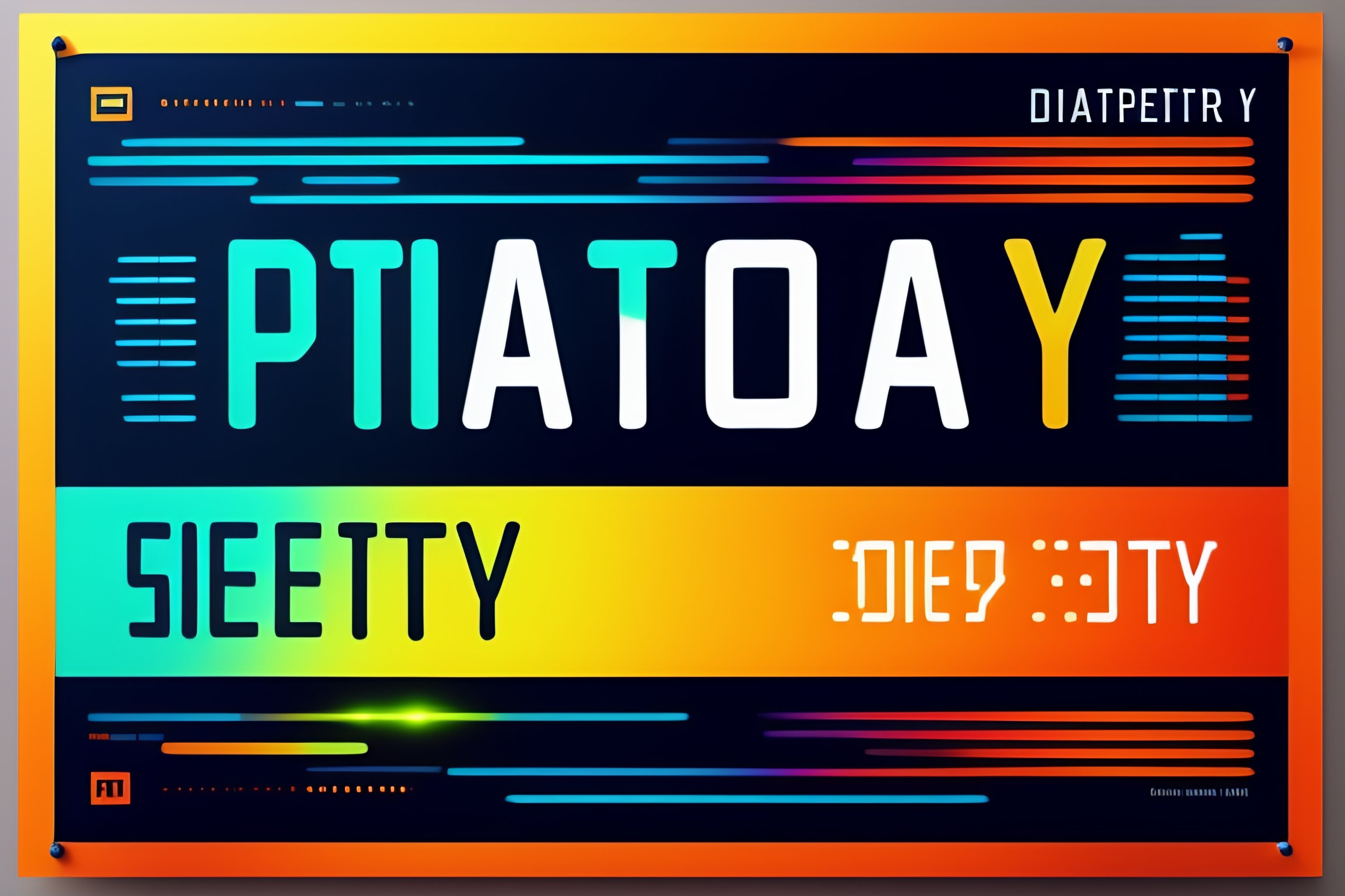 Lexica - Data privacy day in cyberpunk style poster