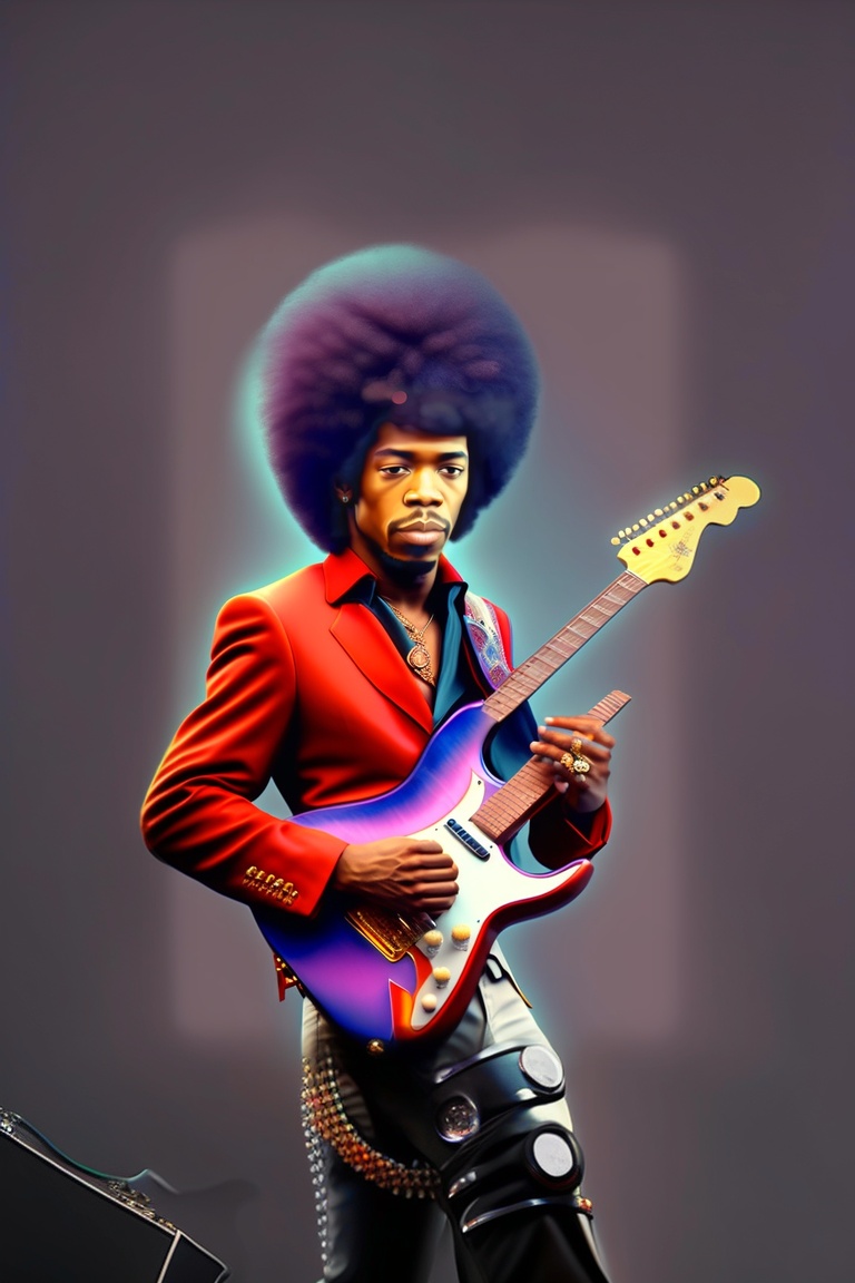 Lexica - Jimmy hendrix with guitar
