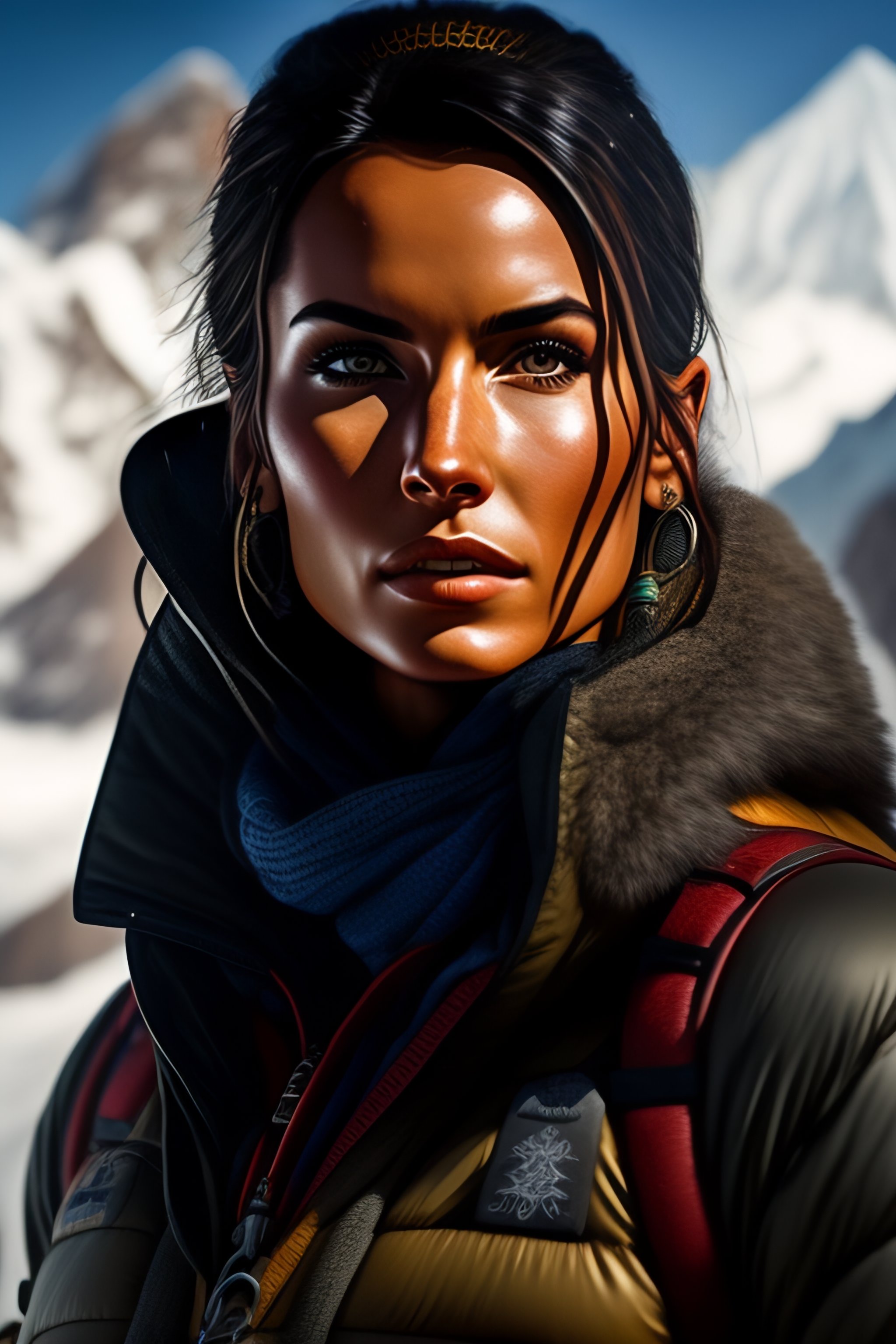 Lexica - Real life lara croft in Everest Base Camp, Nepal, Hyper ...