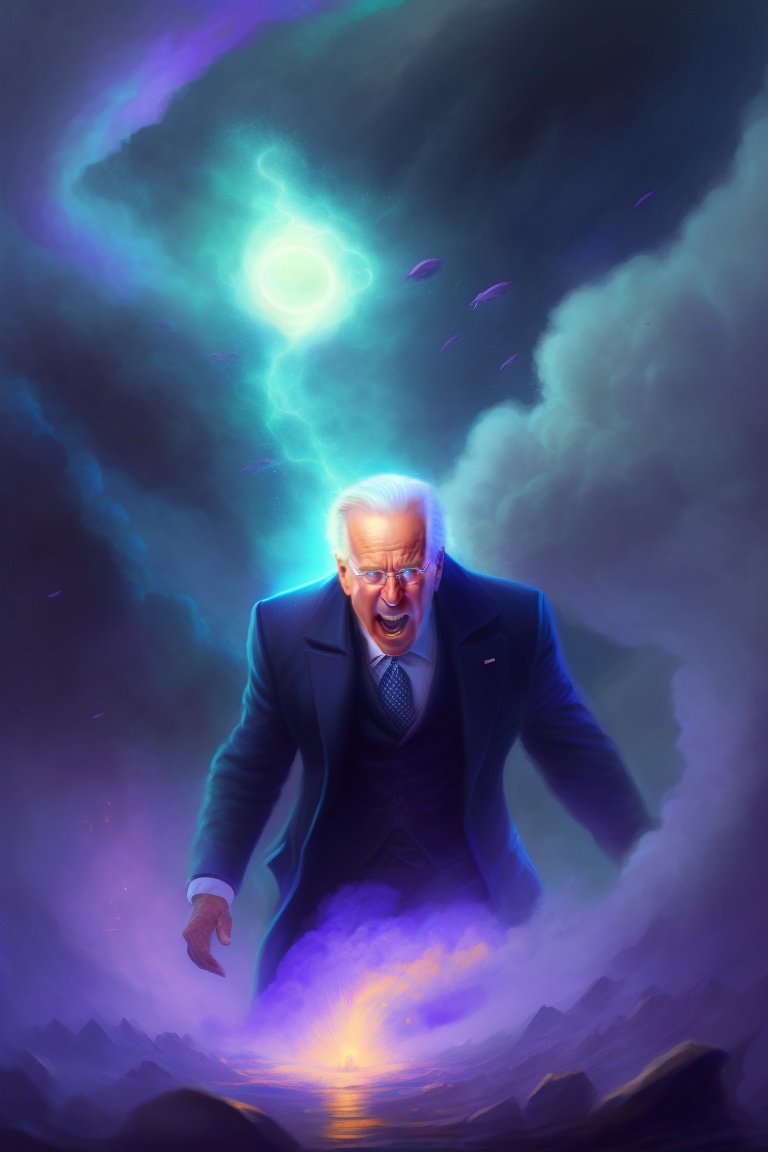 Lexica - Joe biden as as an eldritch entity screaming, swirling with ...