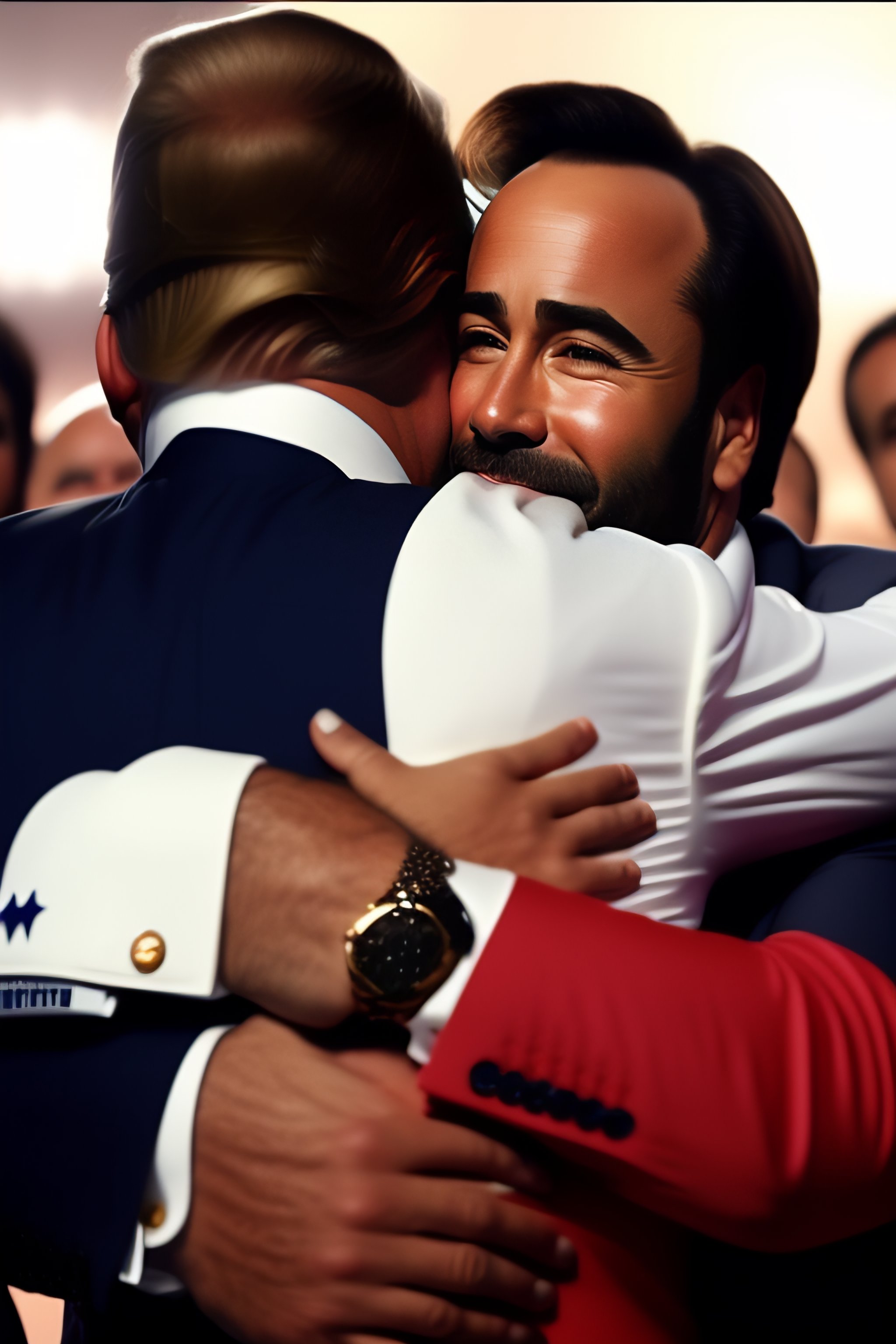 Lexica - Donald trump hugging jeremy piven