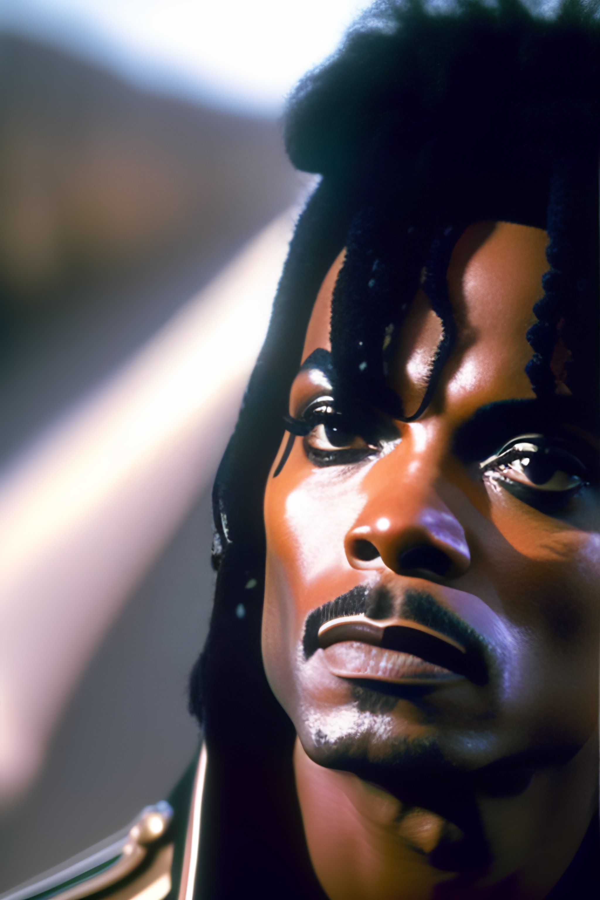 Lexica - Wide angle Environmental shot of michael jackson in a ...