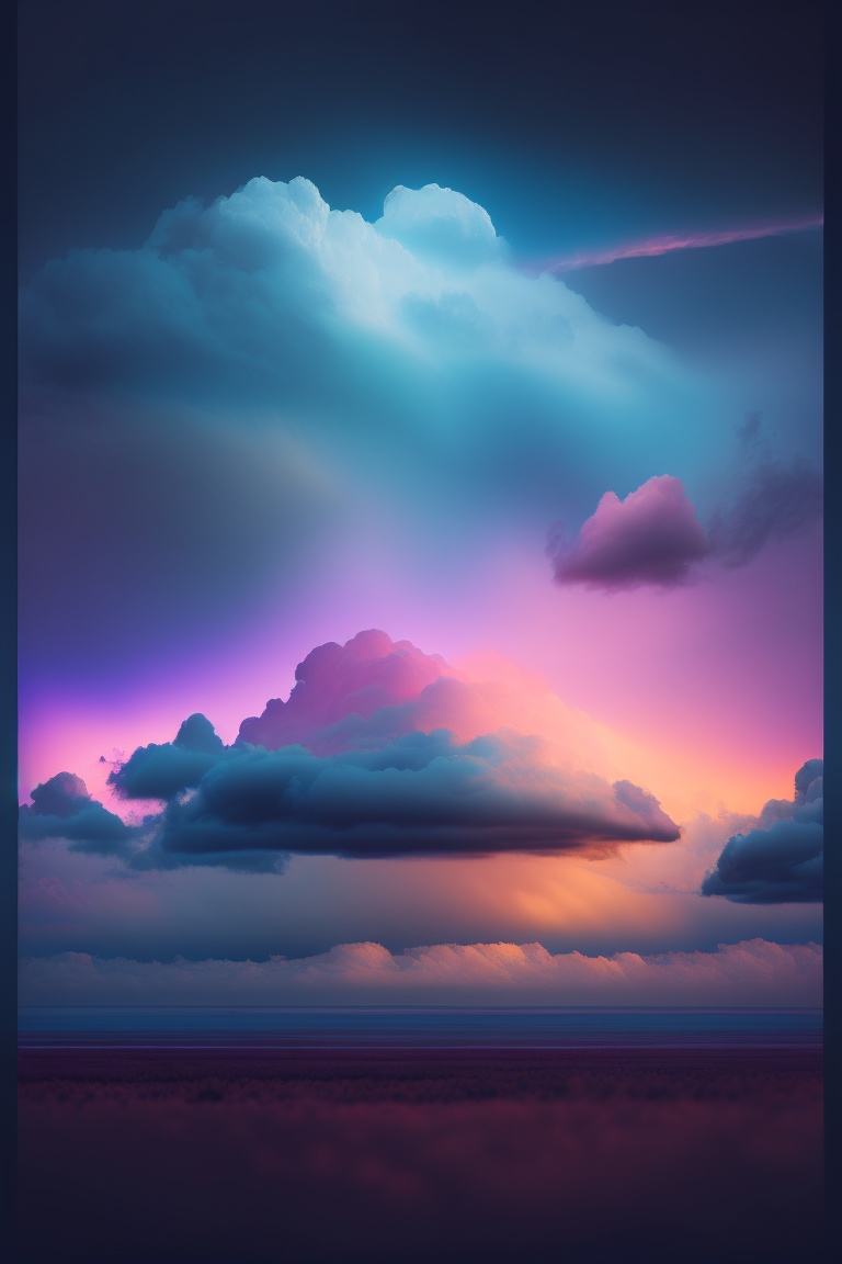 Lexica - Illustration of realistic clouds, epic scene, high exposure ...