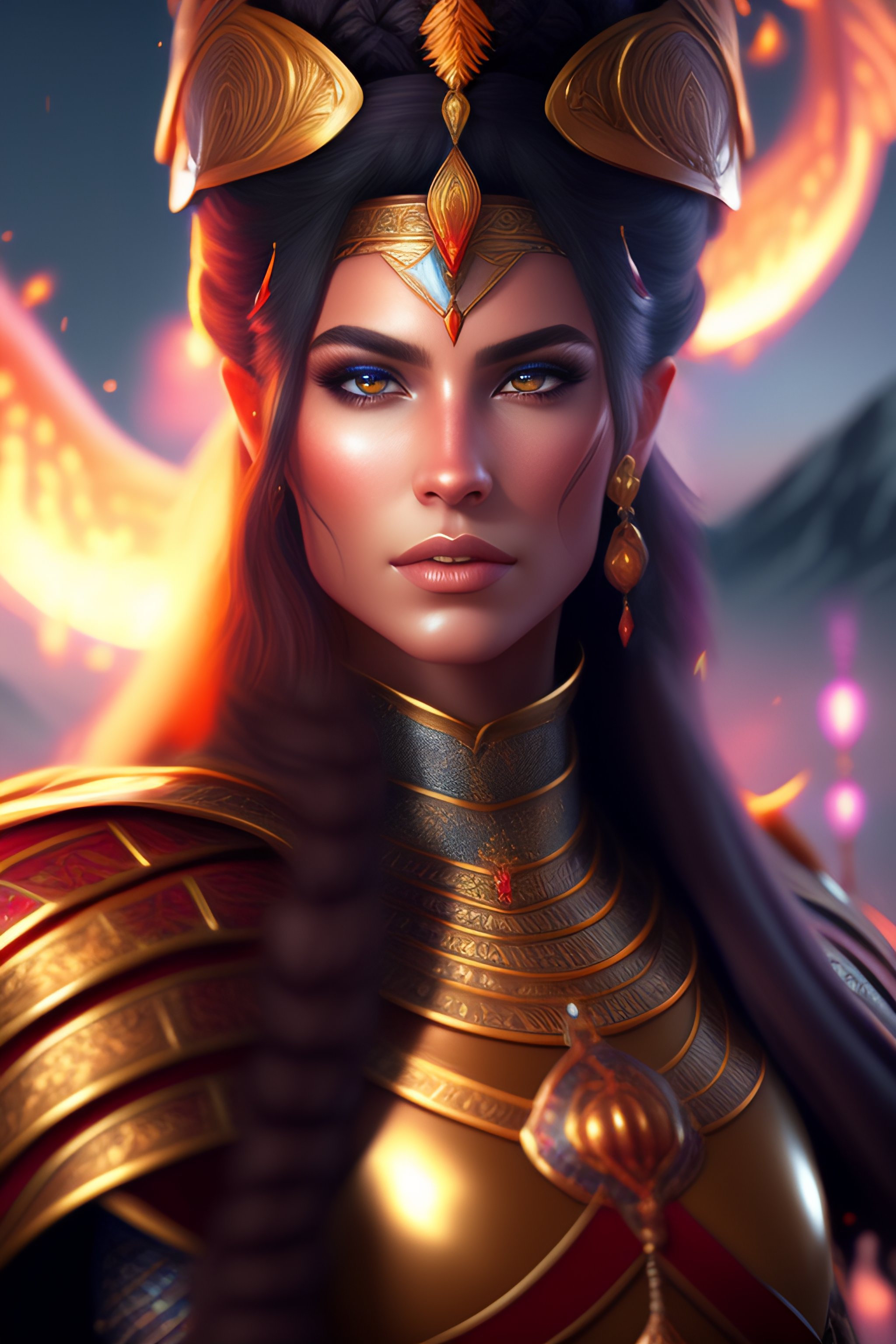 Lexica - Full portrait of a beautiful 4 years old princess worrier, solo character!, realistic ...