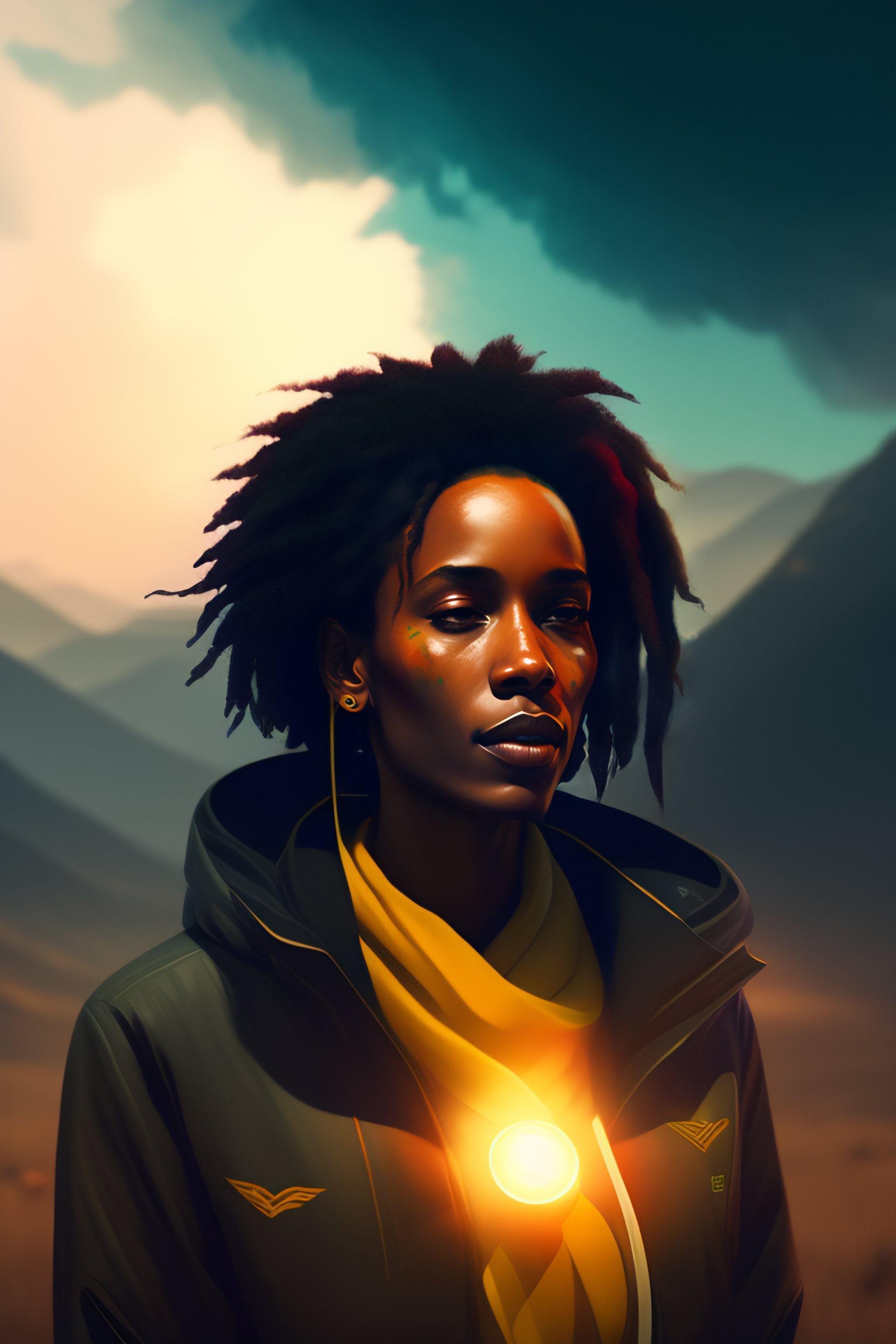 Lexica - Bob Marley, nature, warm colors, by Greg Rutkowski, beeple ...