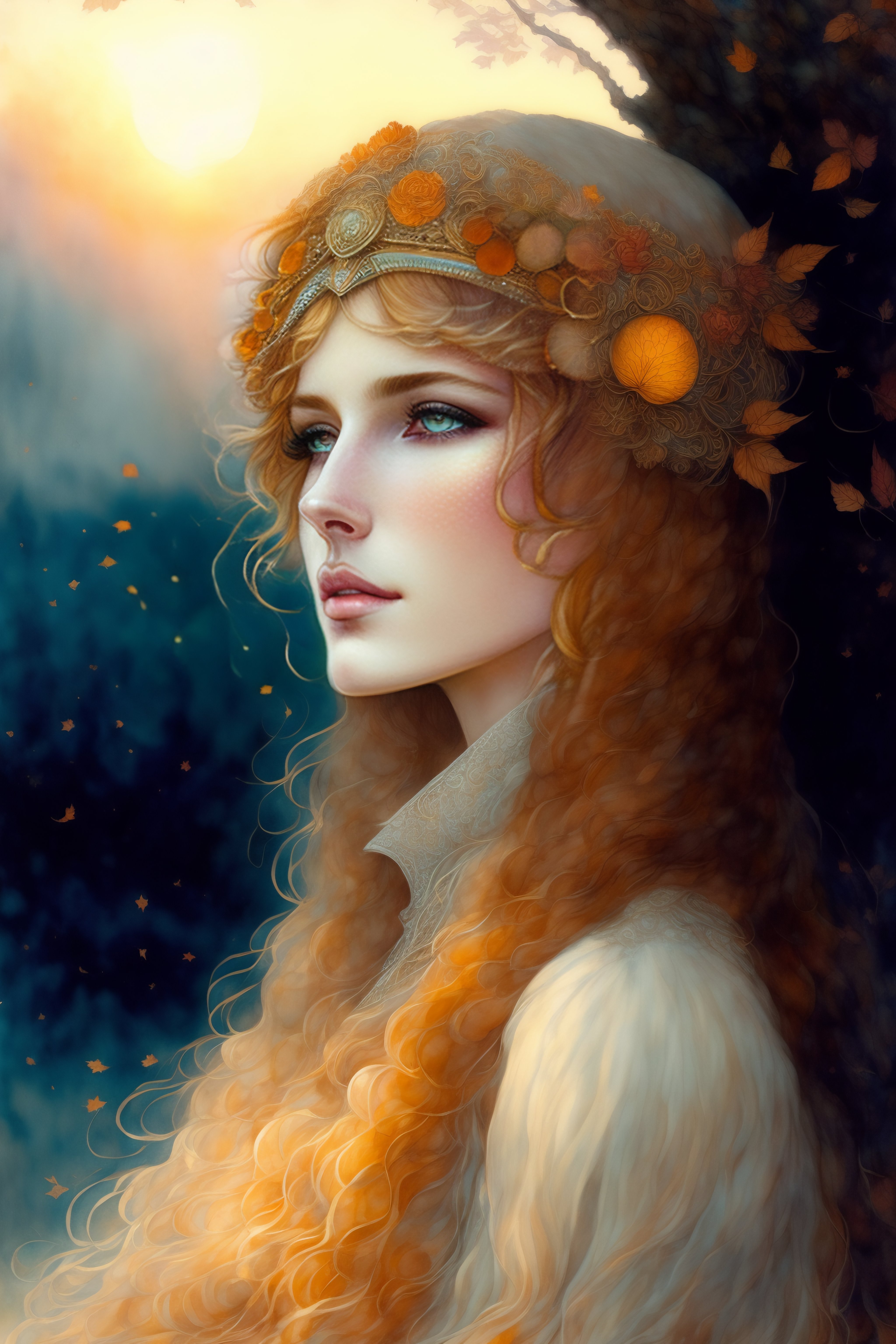 Lexica - Portrait of a pretty girl, messy blonde hair, full face ...