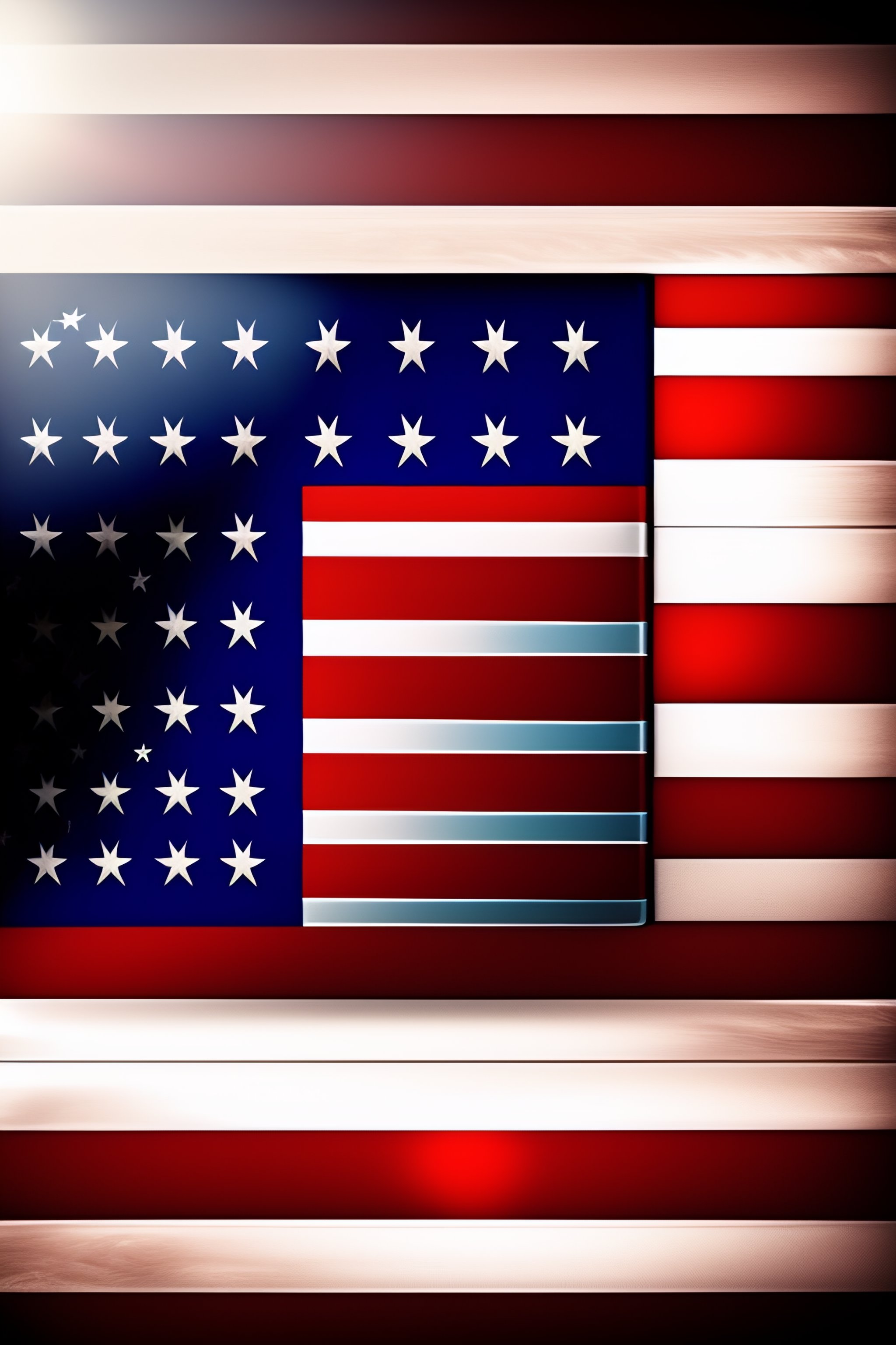 Lexica - US flag eagle warzone