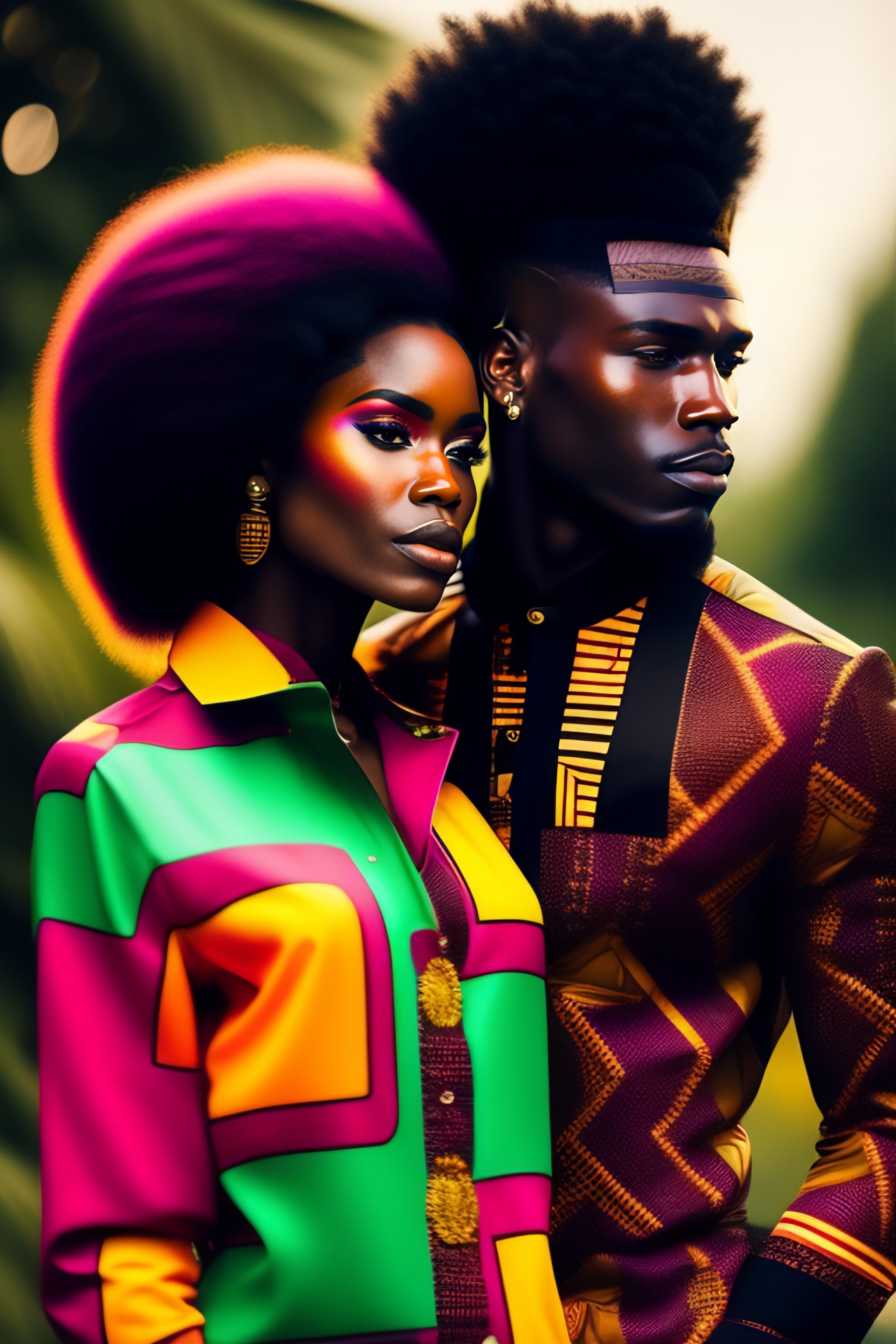 Lexica - Afro dandy, athletic shape, neither man nor monkey, 80's style ...