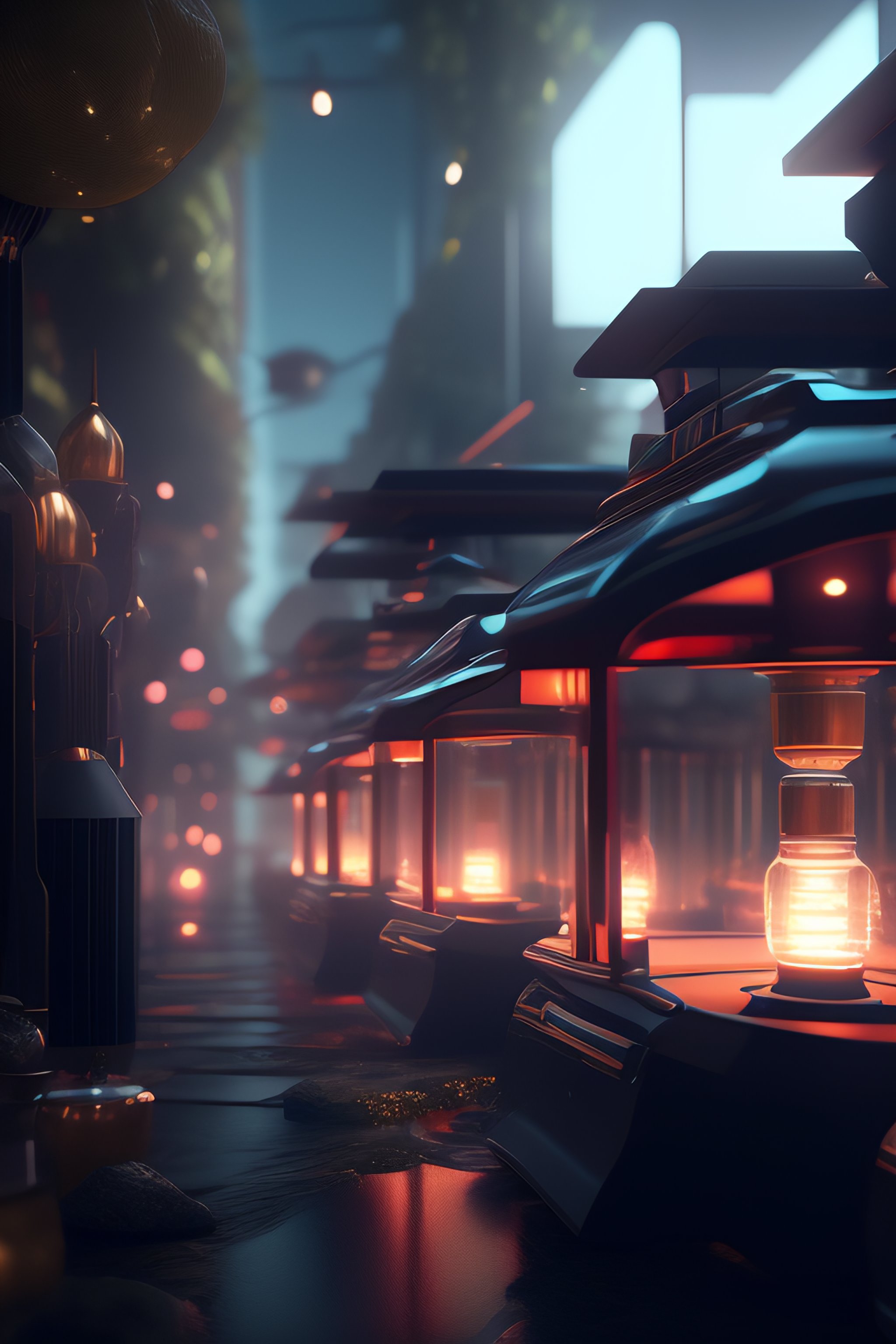 Lexica - The neural network draws itself,unreal engine, octane render ...