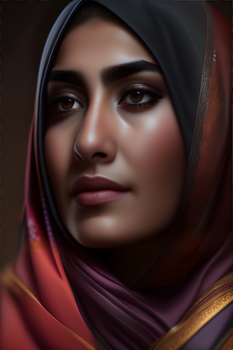 Lexica - Iranian woman with a round fat face, crying, sad sad very sad ...