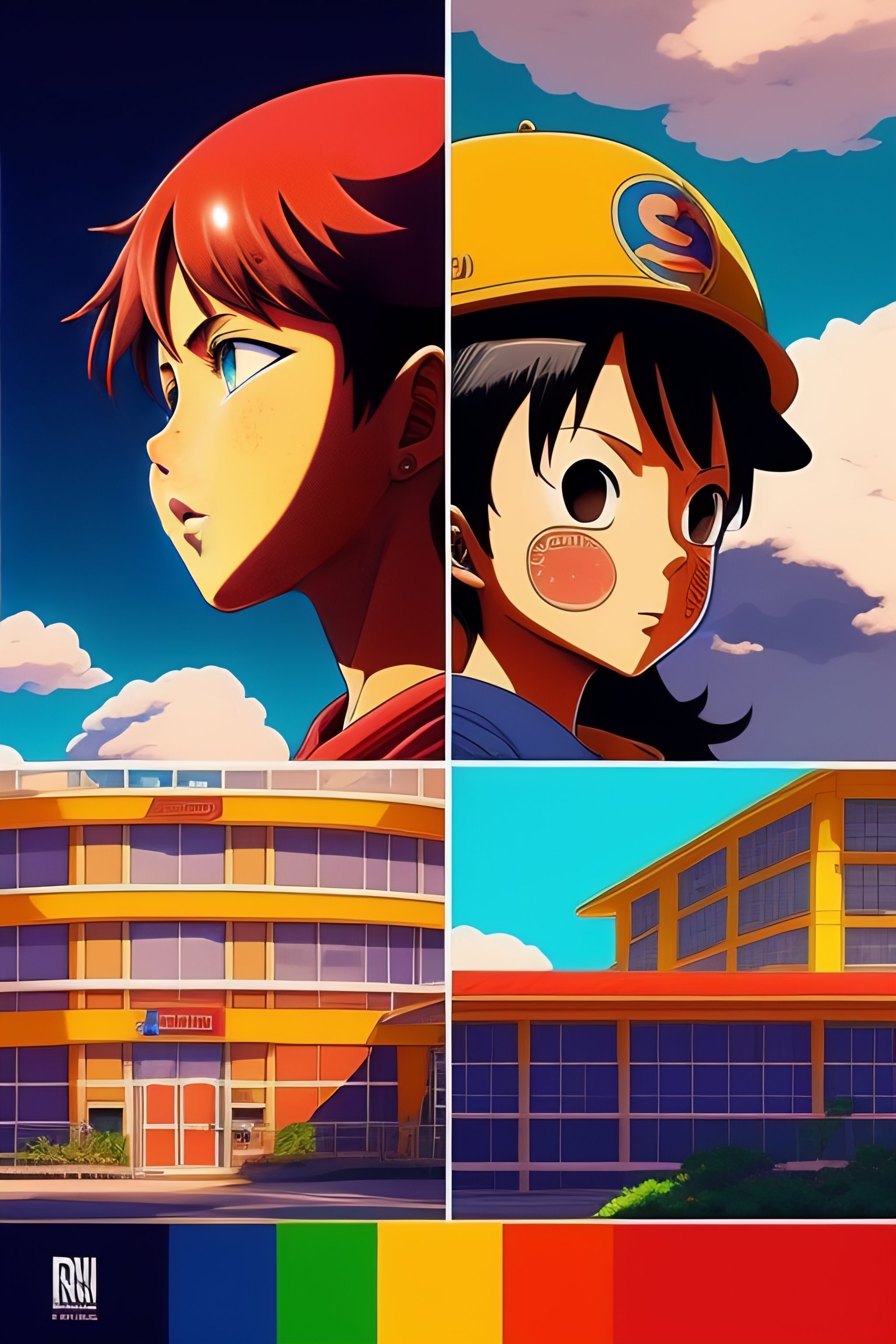 Lexica - One piece, studio ghibli, akira toriyama, james gilleard ...