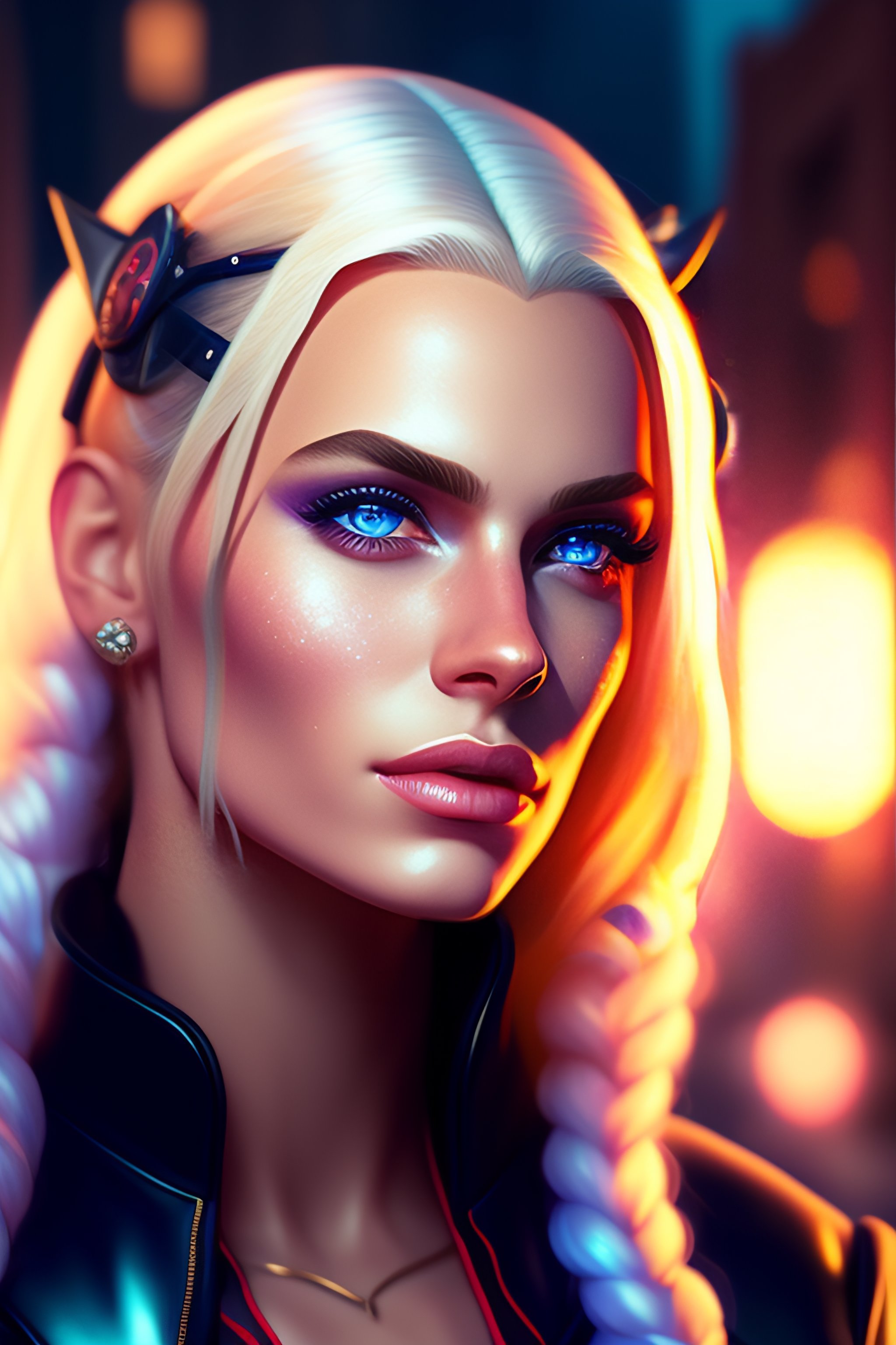 Lexica - Portrait of Helga from Hey Arnold. Blonde Pigtail Hair ...