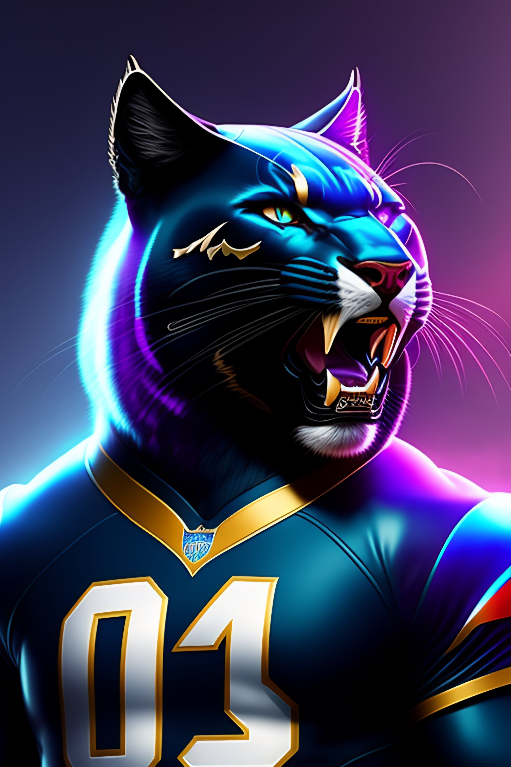 Lexica - The Carolina Panthers mascot as a villain