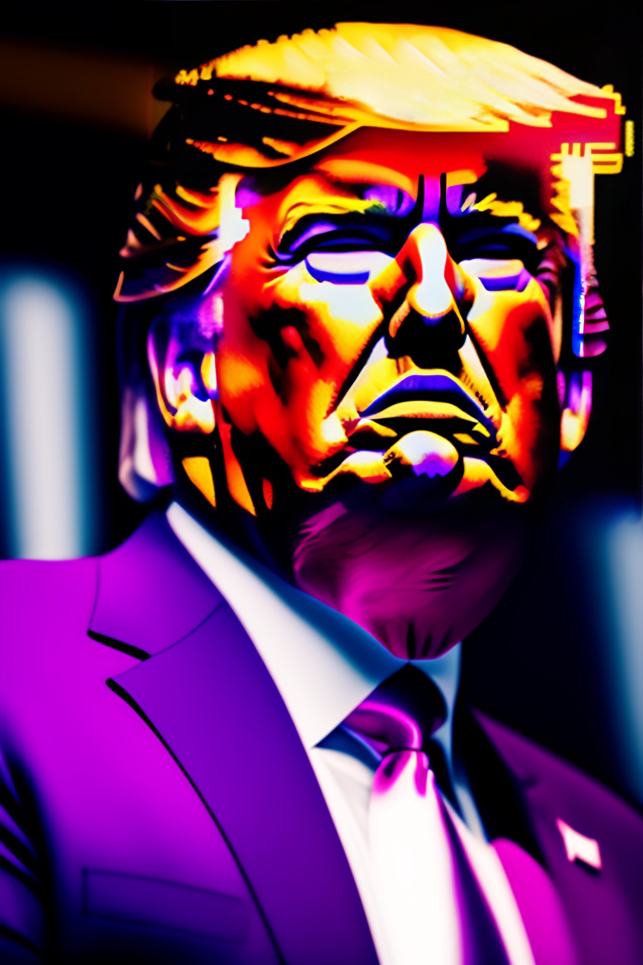 Lexica - Hyper detailed portrait, Donald trump, 8k, depth of field