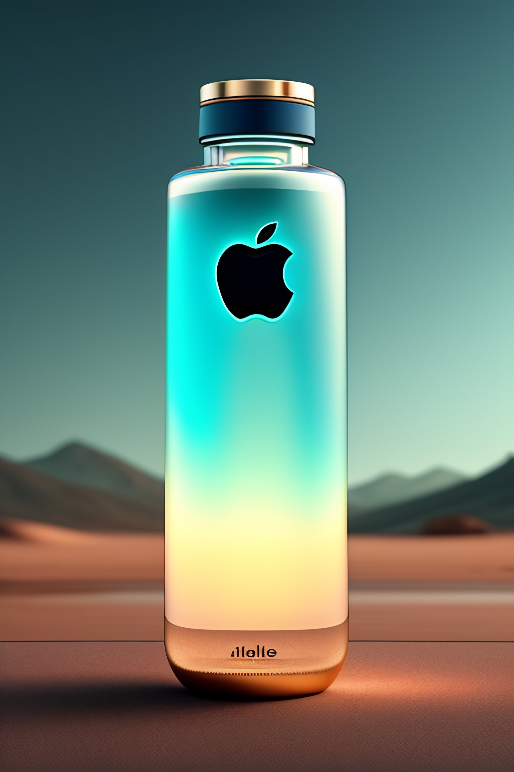Lexica - Water bottle design, apple style, by steve jobs