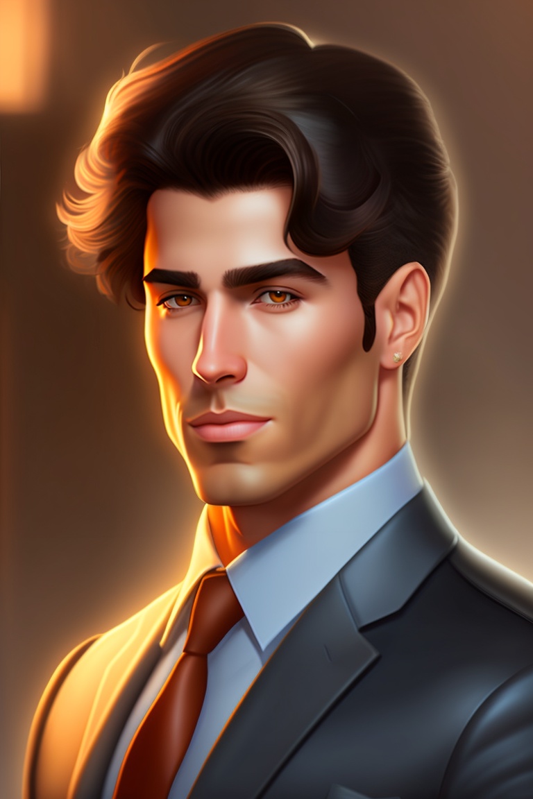 Lexica - Fbi guy with black medium hair, brown eyes book cover