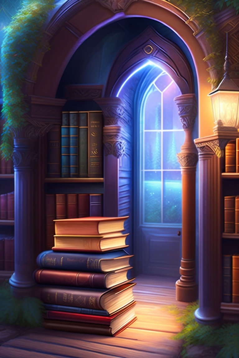 Lexica - The Enchanted Library: A dusty old library holds a secret ...