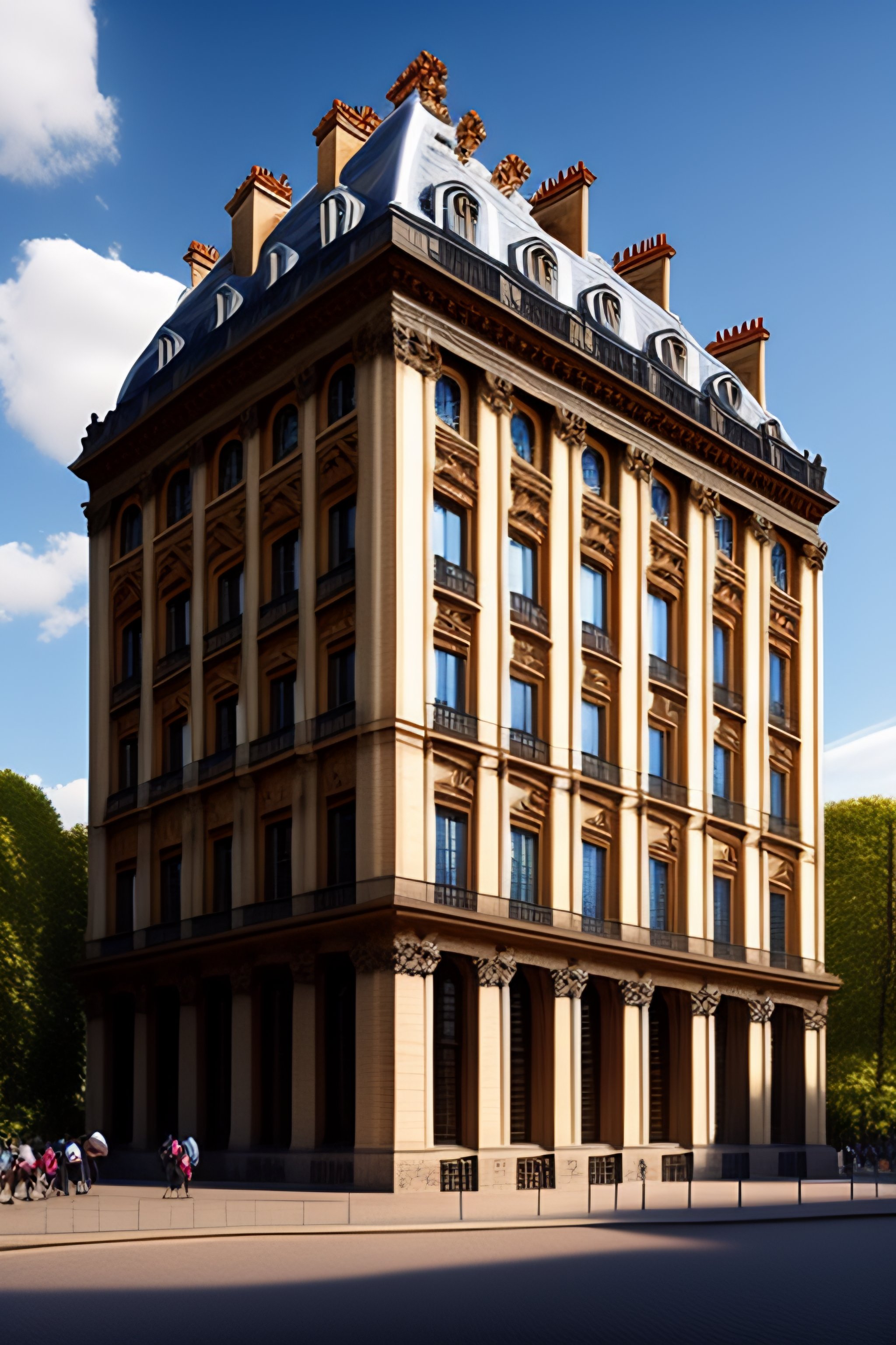 Lexica - Paris brick buiding 19th century