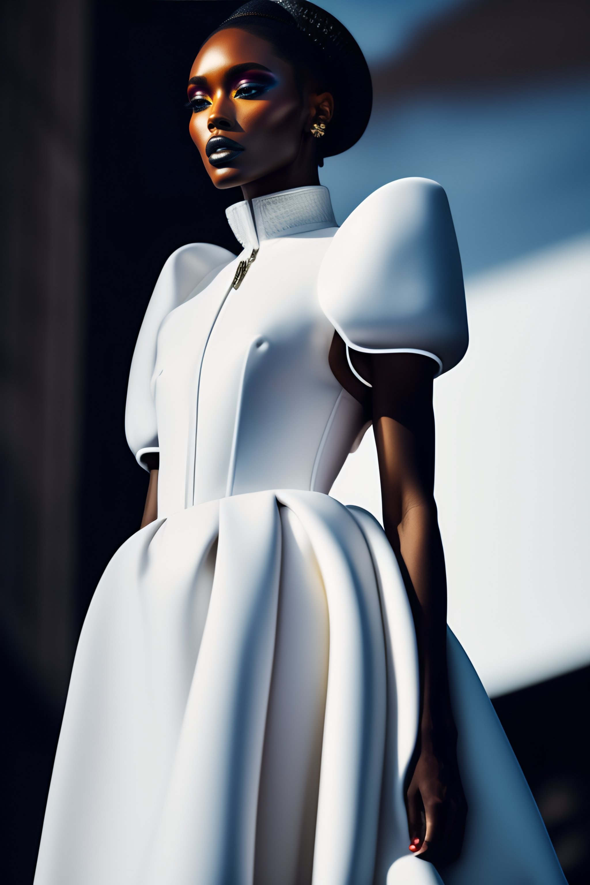 Lexica - Haute Couture Fashion Model in the style of Alexander McQueen ...