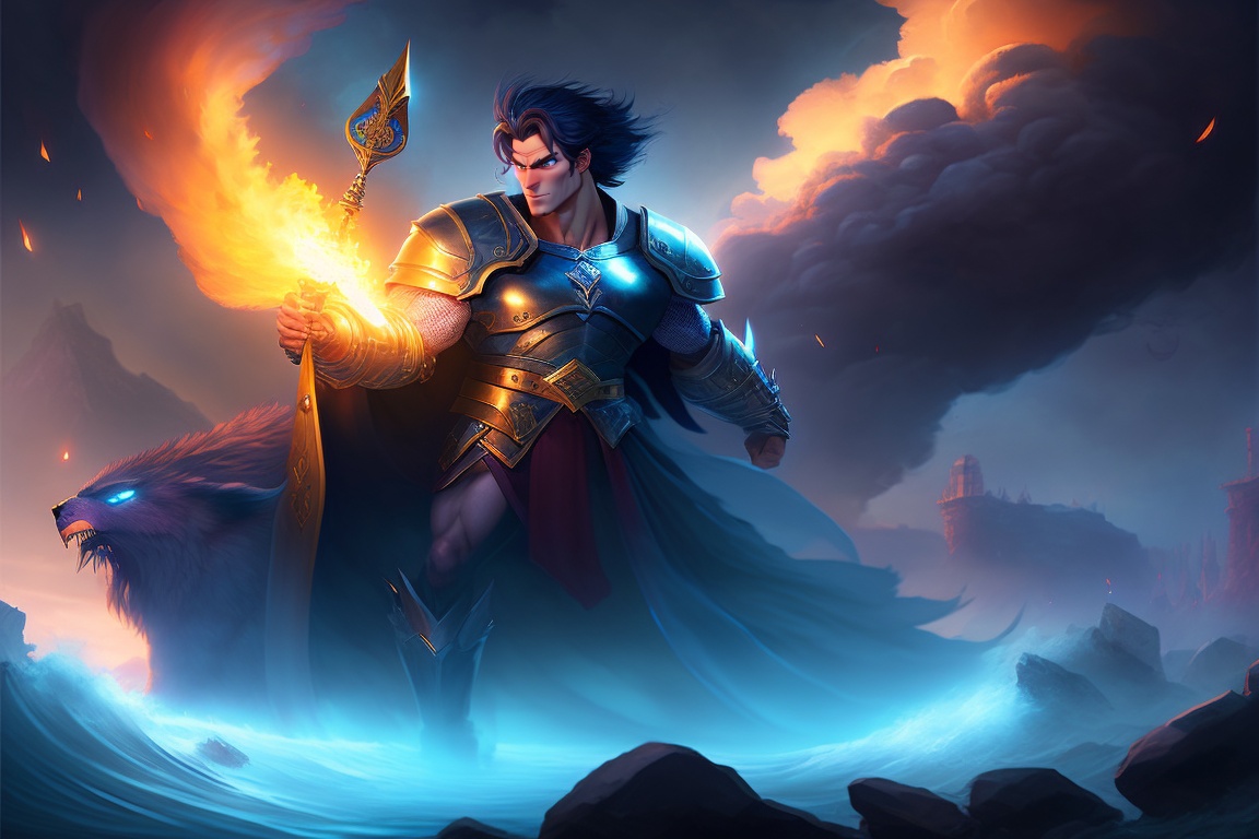 Lexica - Perseus, a demigod and the son of Zeus, battles the minions of ...