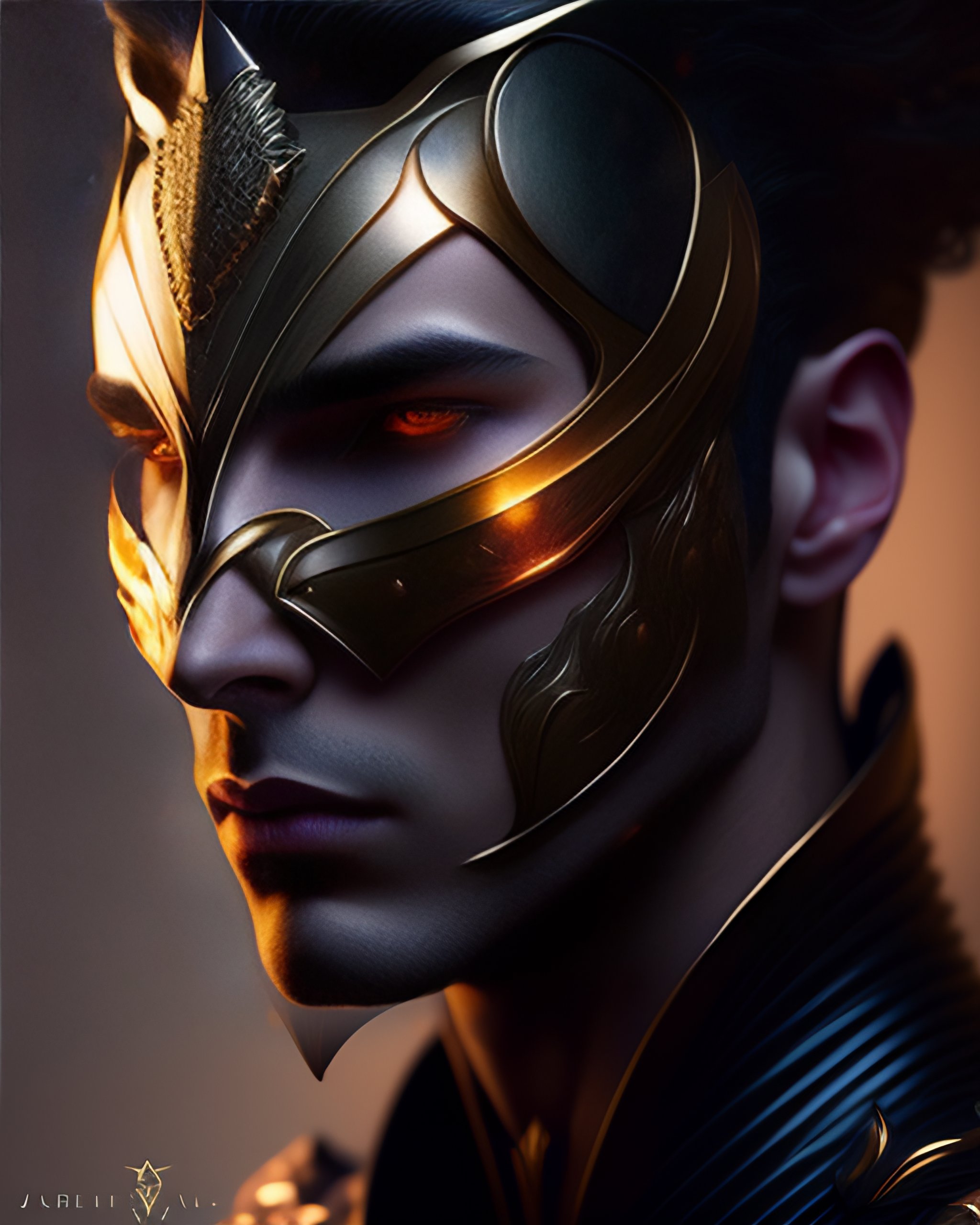 Lexica - Organic male cyborg vampire mask, diffuse lighting, fantasy ...