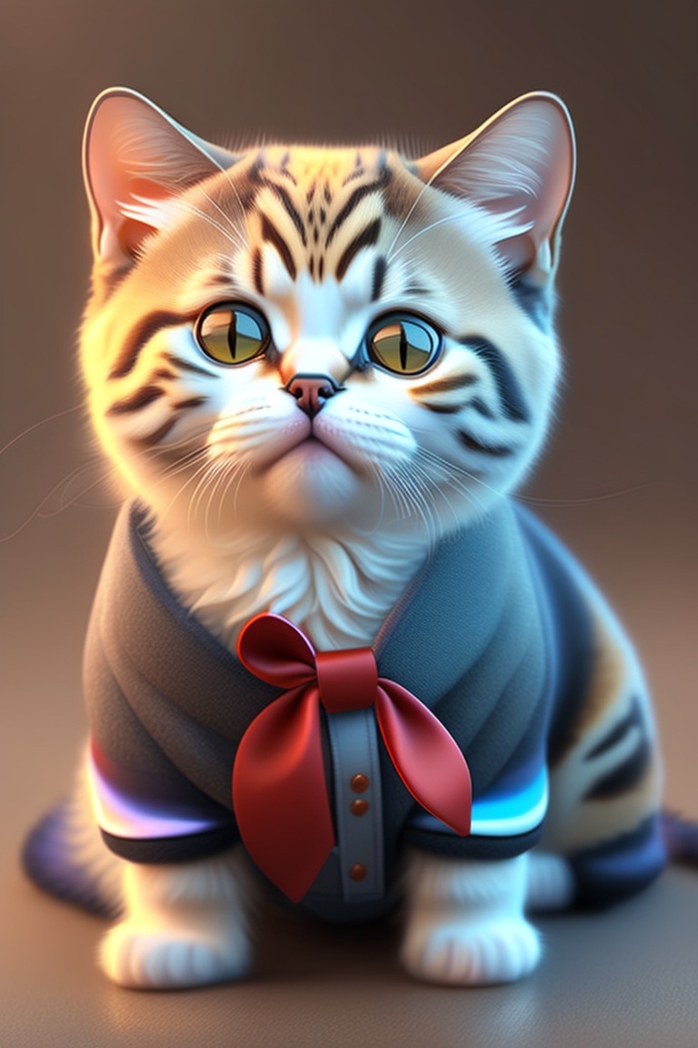Lexica - Cute cat, costume, ultra realistic