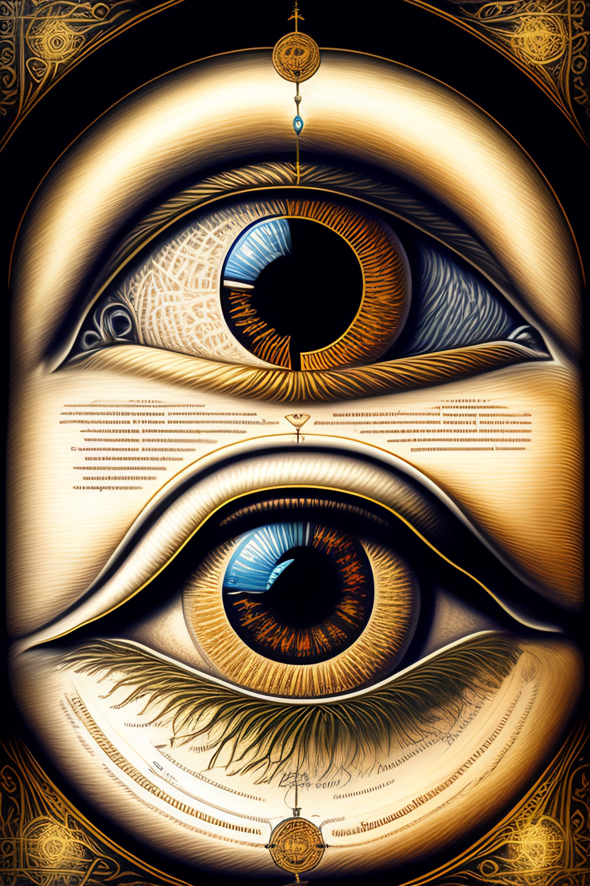 Lexica - Anatomical diagram of the human eye, schematic, technical ...