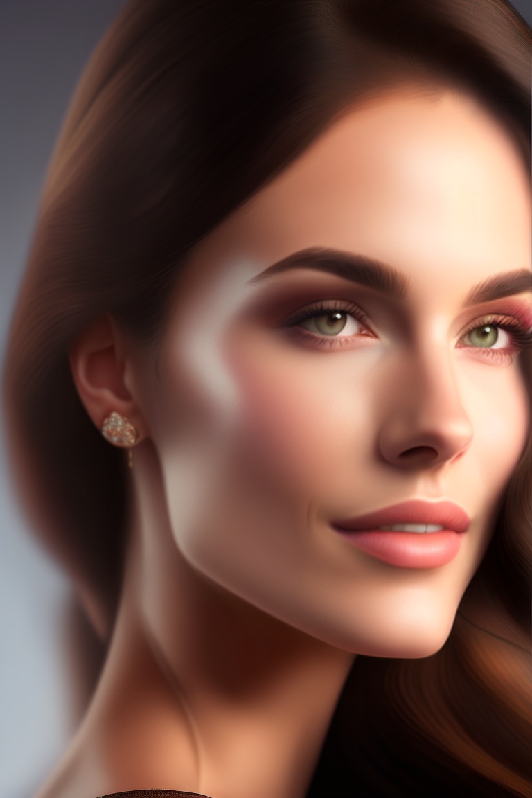 Lexica - A captivatingly beautiful Caucasian woman with long, silky ...