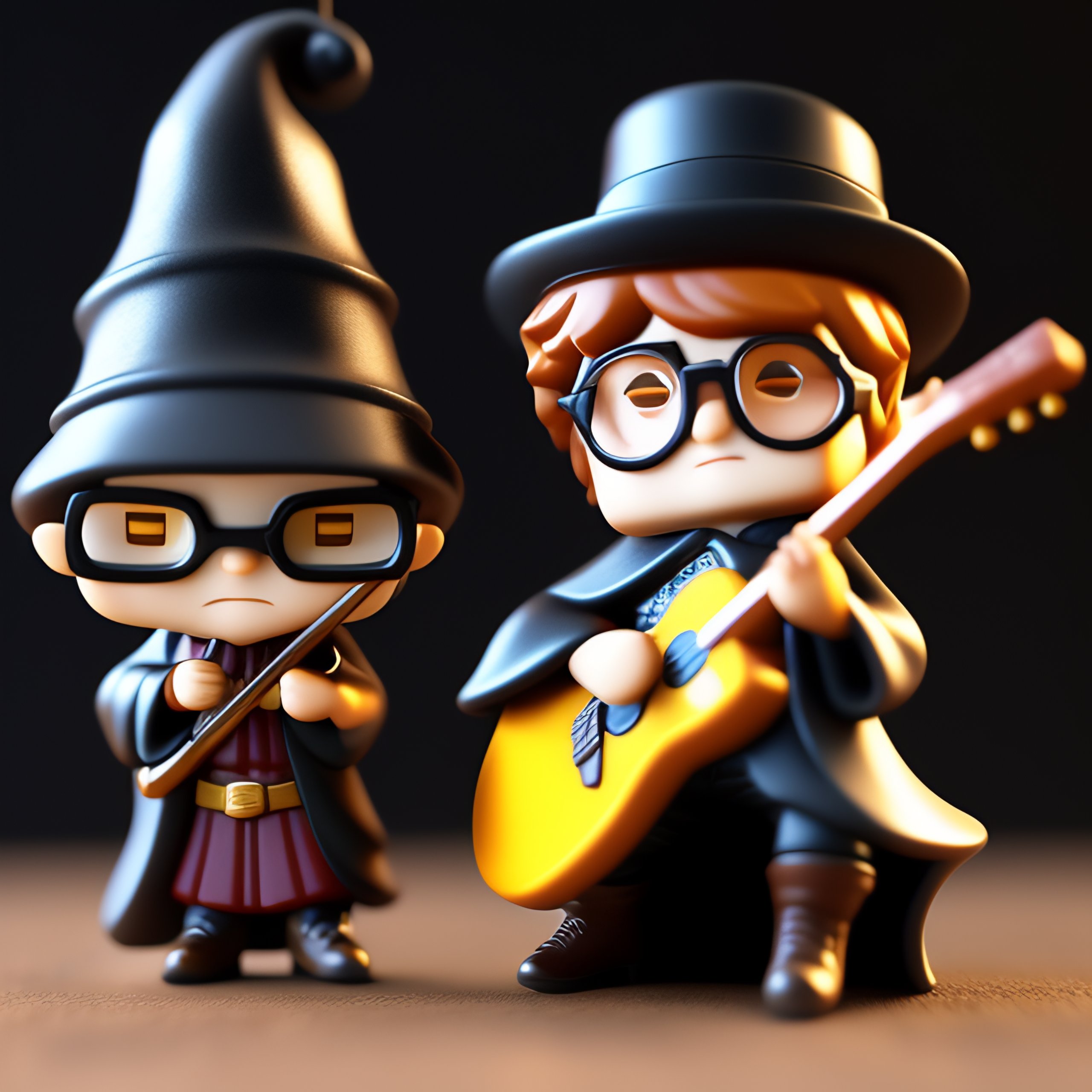 Lexica - Harry Potter with hat wizard rock playing acoustic guitar ...