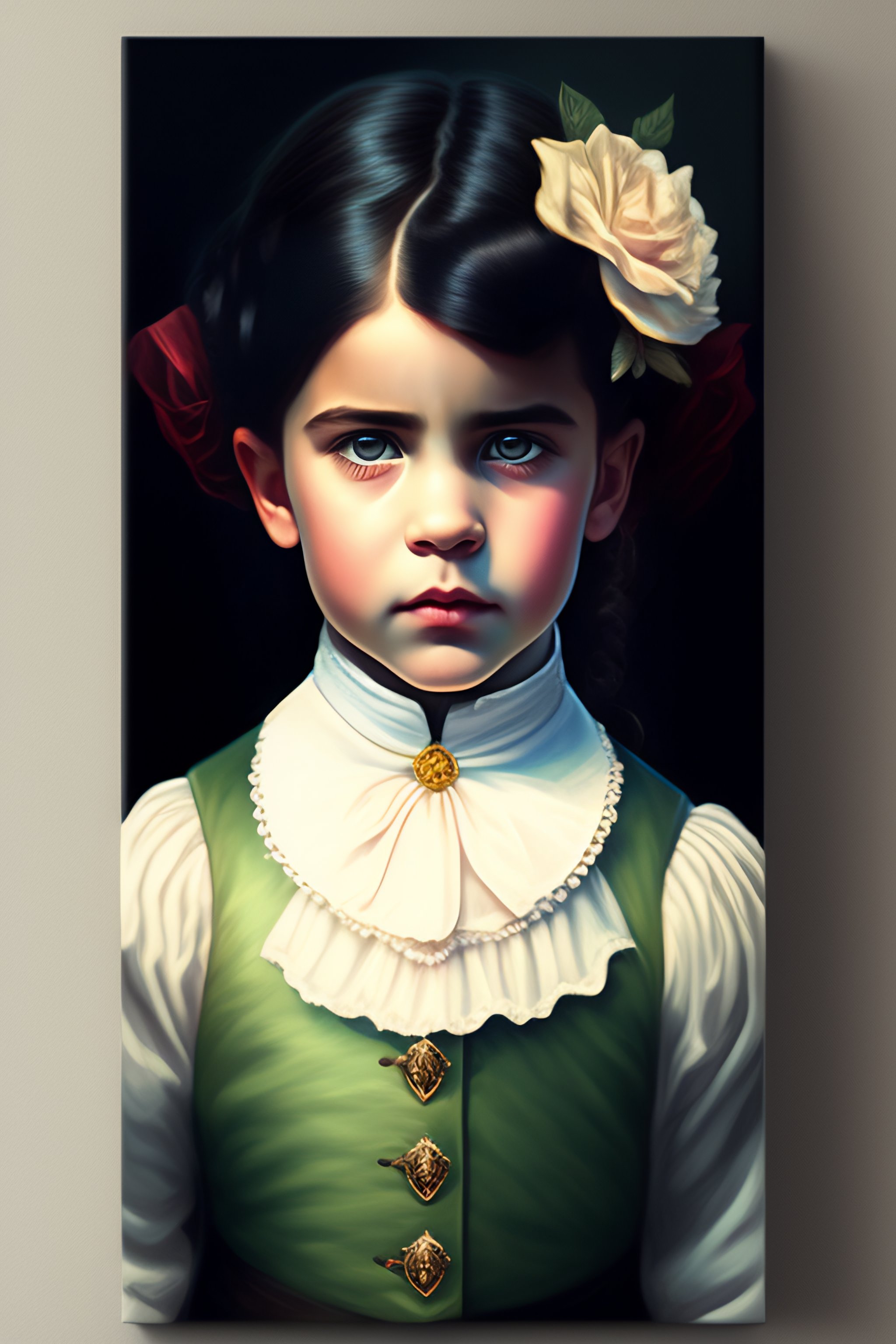 Lexica - A portrait of poor crazy mad aggressive child in old used ...