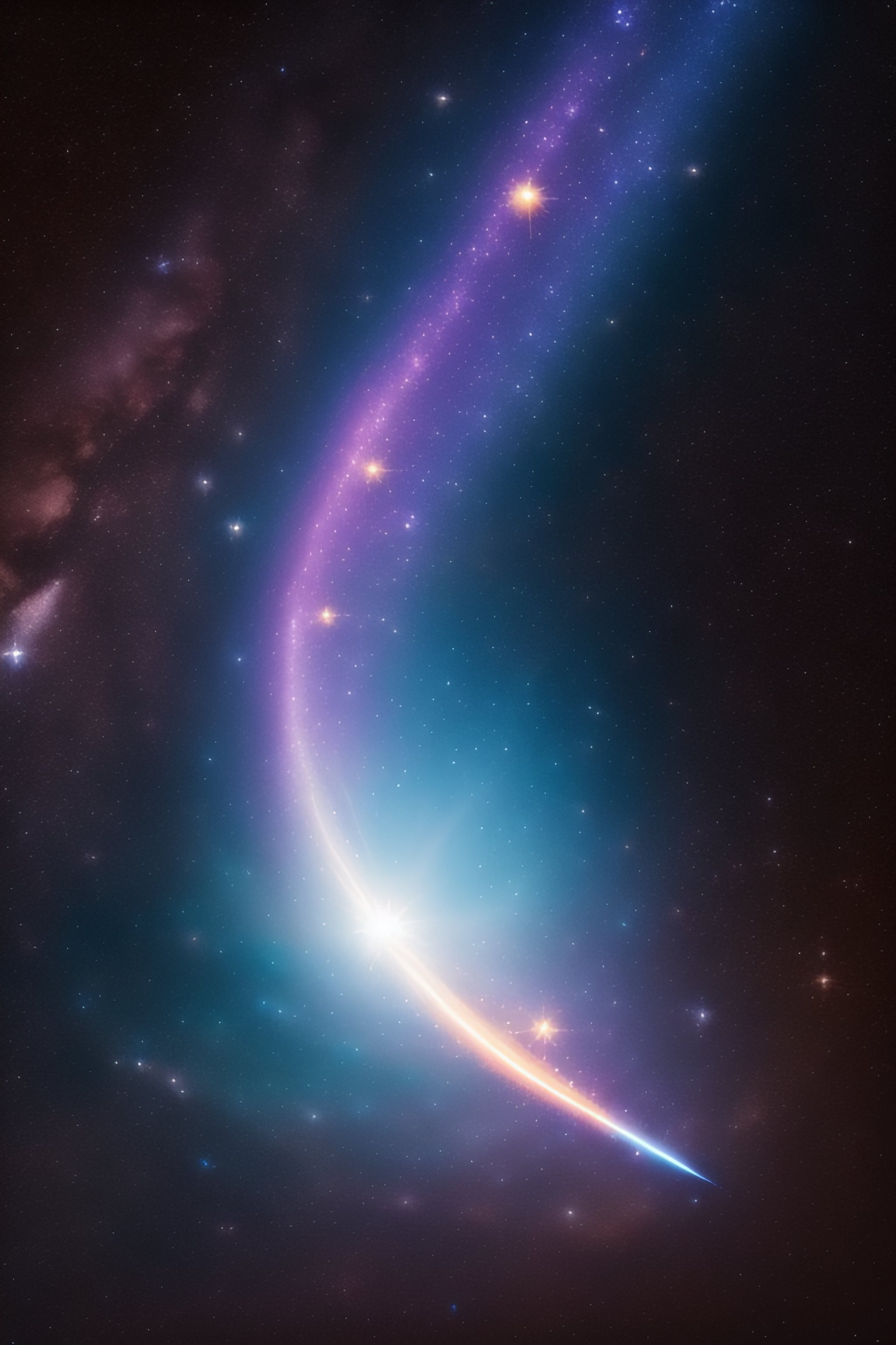 Lexica - Halley’s Comet amongst a field of stars. It exhibits a bright ...