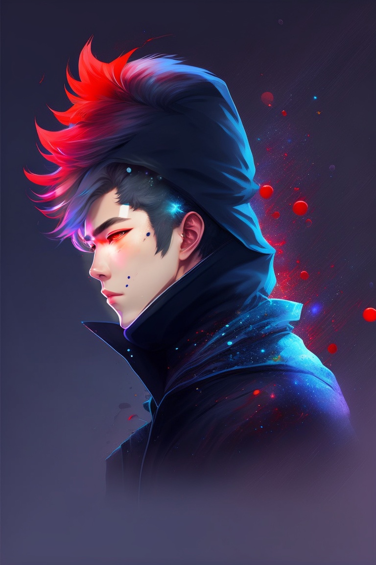 Lexica - INPUT = anime guy OUTPUT = anime guy with a black hoodie ...