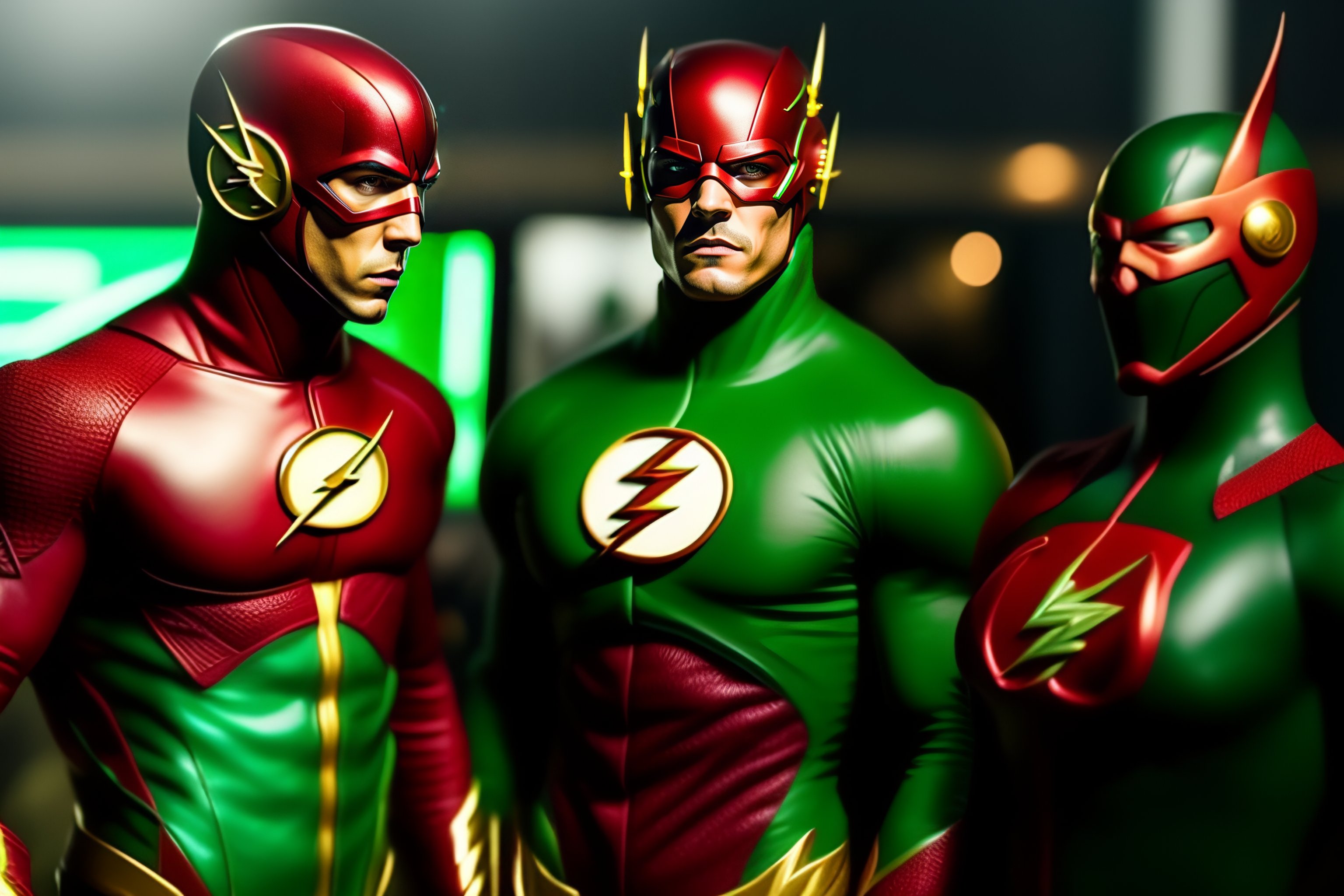 Lexica - The Flash green suit