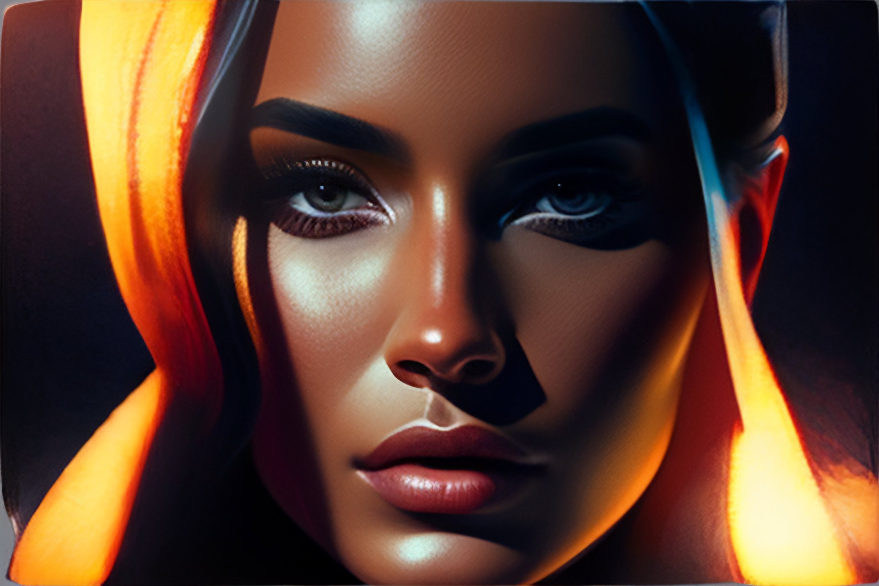 Lexica - Photo Film still of closeup of a woman staring into space as ...