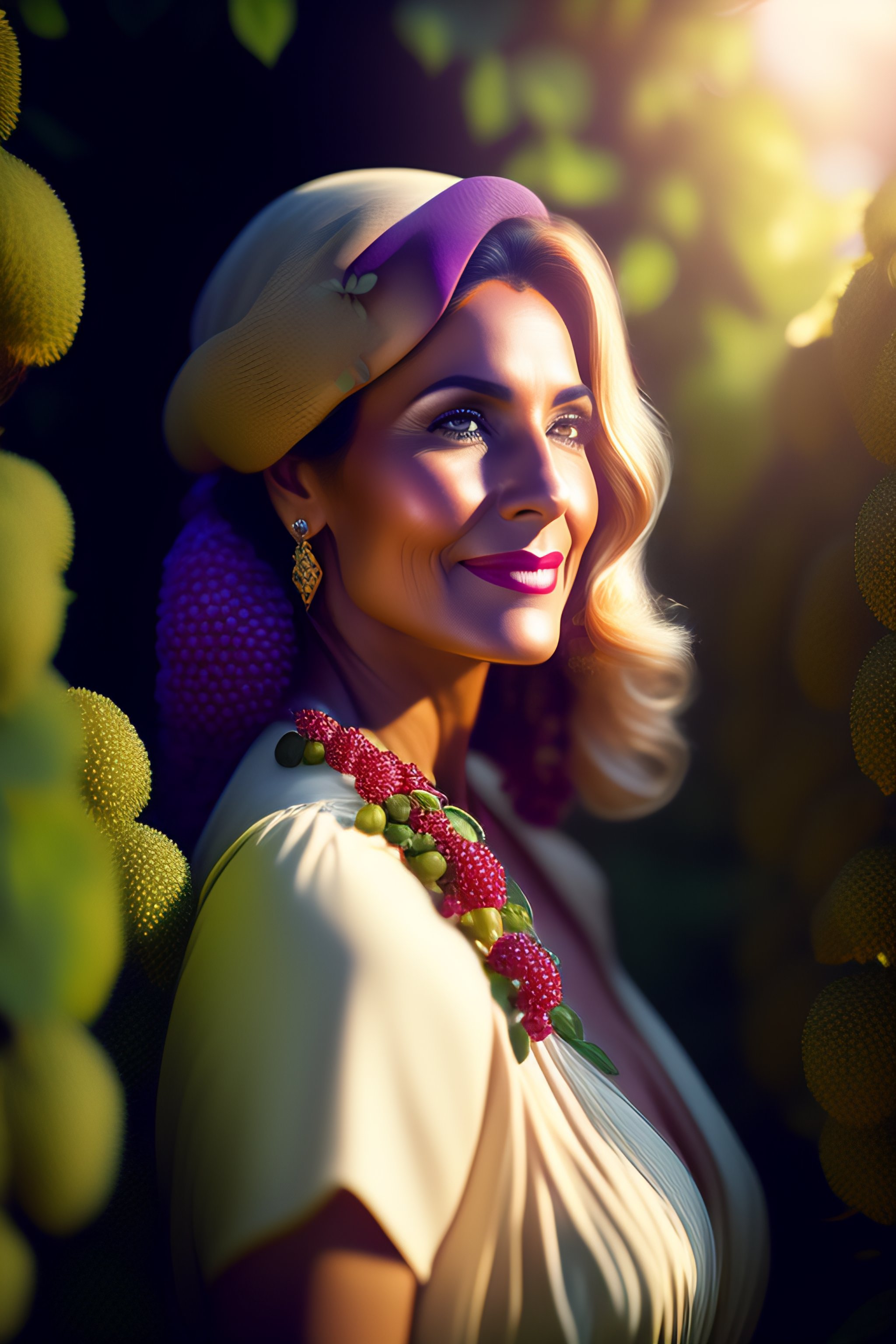 Lexica - A beautiful 50-year-old latin woman, full body a grape picker ...