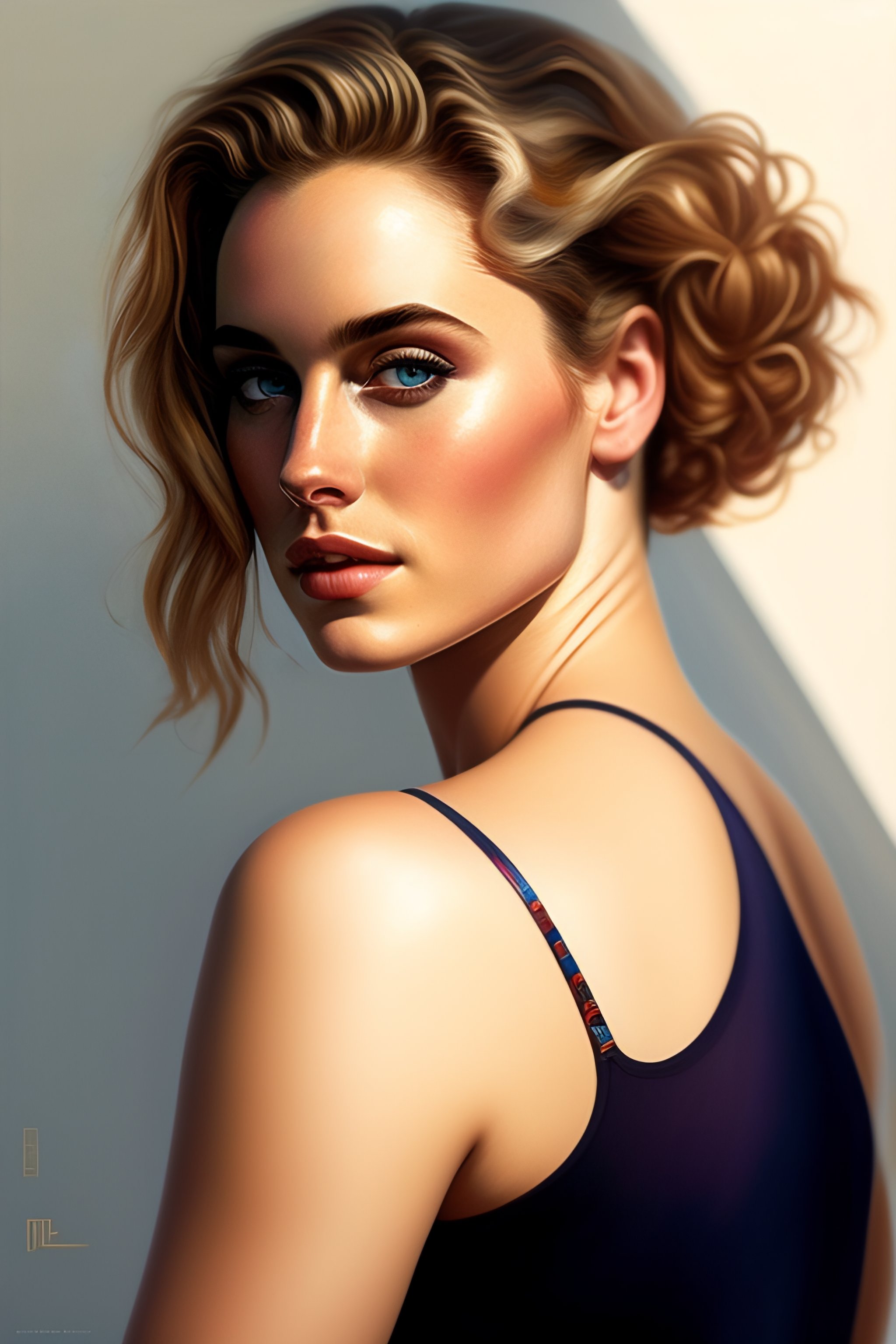 Lexica - Full length photo of an similing Adele Haenel in a tanktop in ...