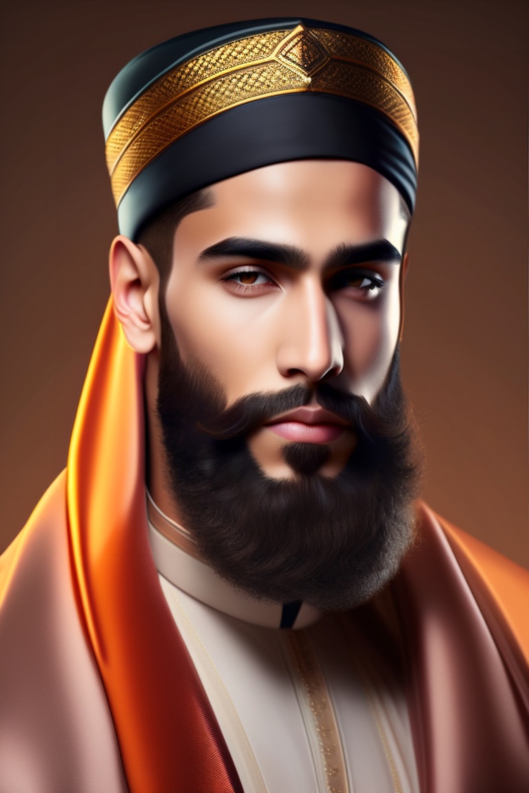 Lexica - BEAUTIFUL MAN WEARING IMAMA ,MUSLIM HAVING BEARD MAULVI ...