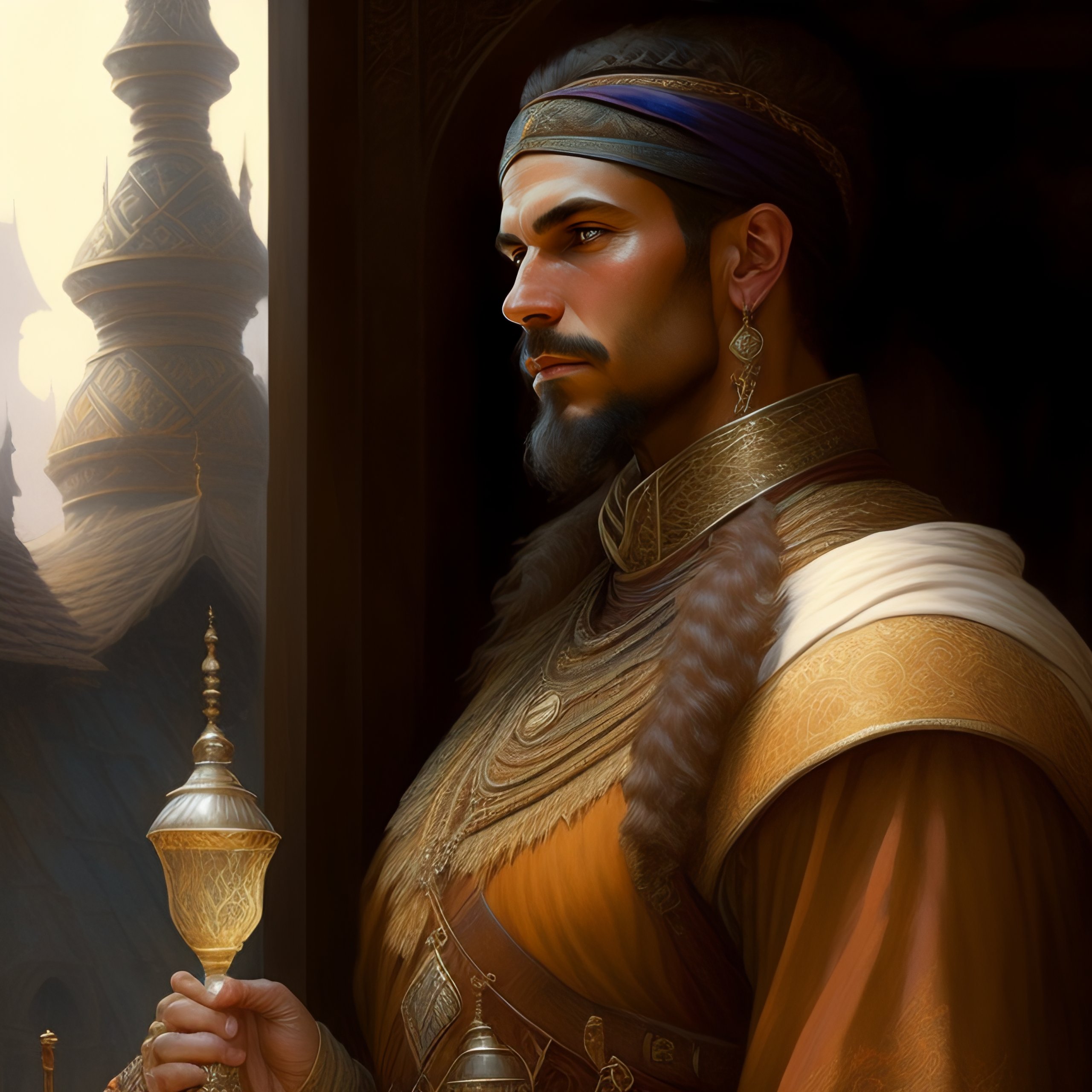 Lexica - Medieval merchant, concept art, intricate details, highly ...