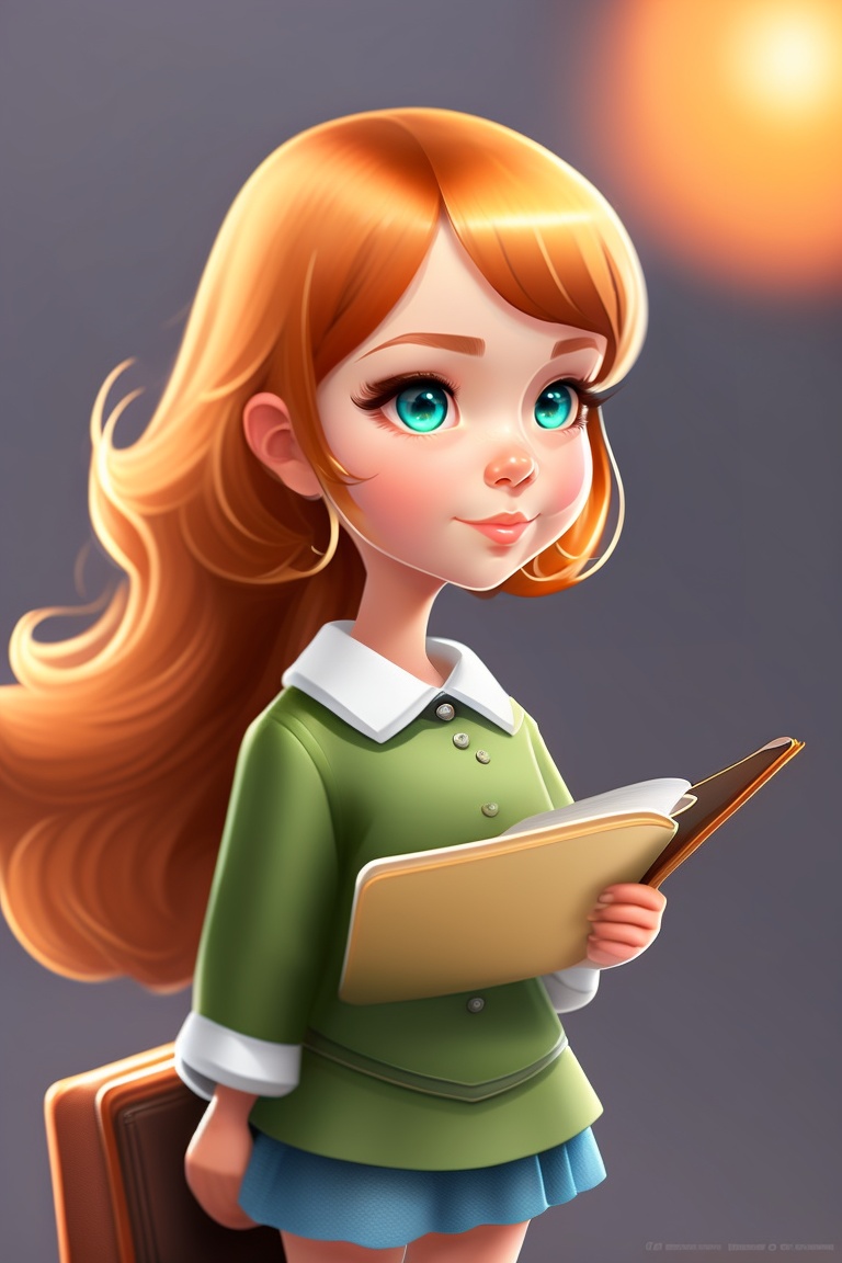 Lexica - Cartoon character, girl, graphic designer from Russia, graphic ...