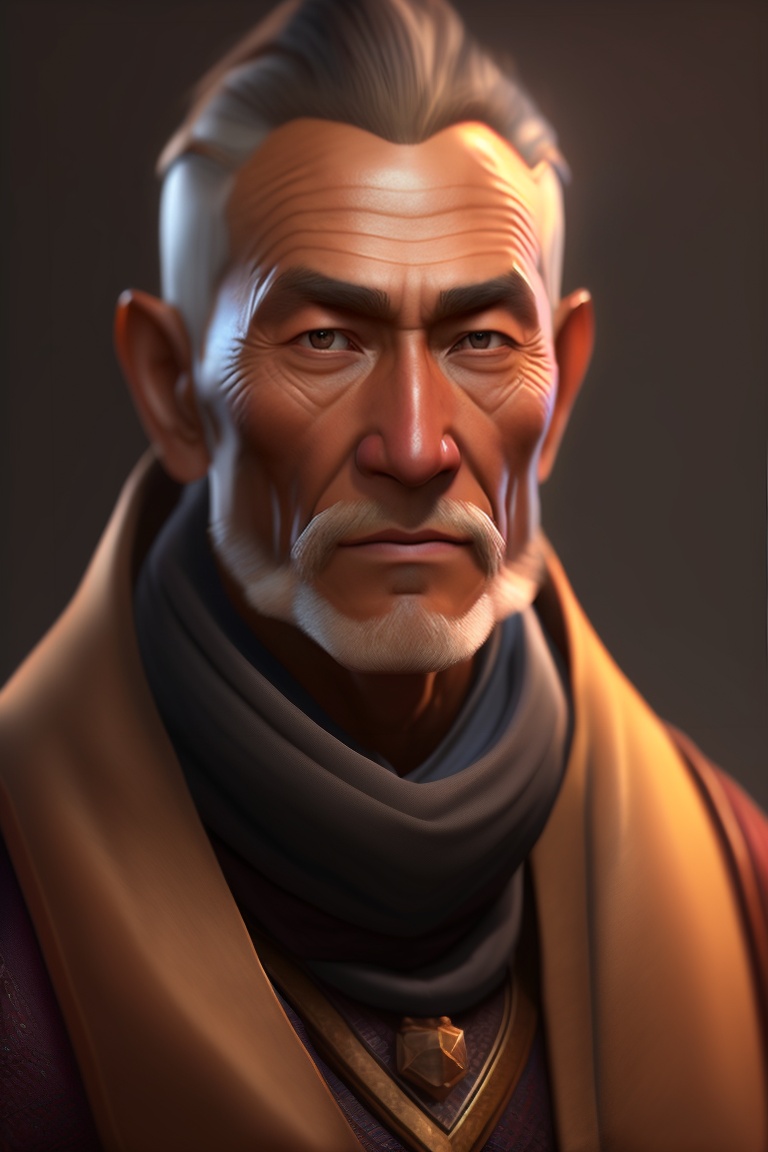 Lexica - Old monk face forwared race individuals. fantasy, sharp focus ...