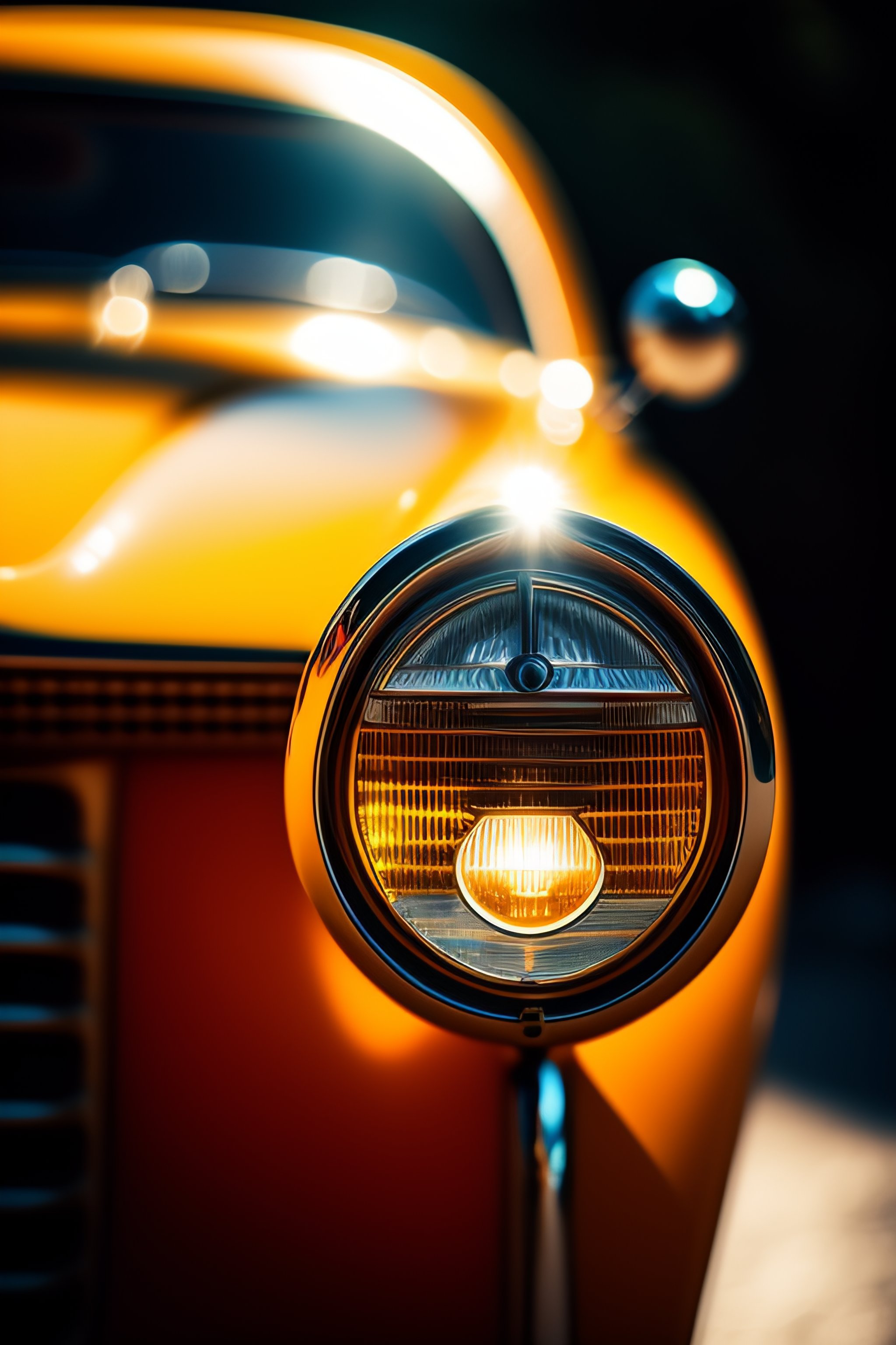 Lexica - 1960s bmw car headlight, medium format kodak photography ...